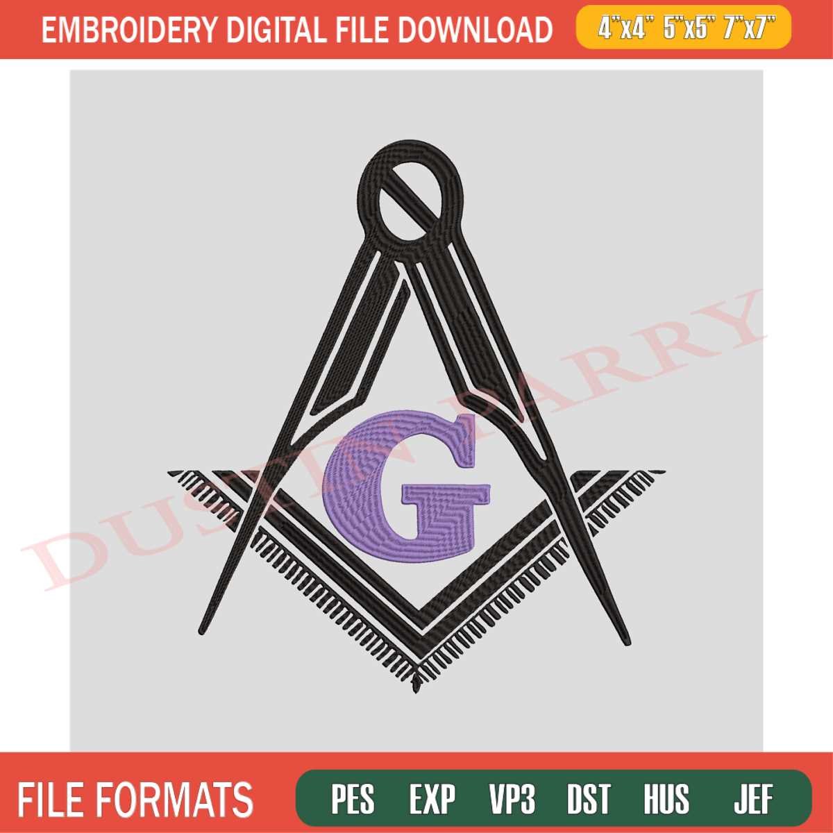 Masonic Awards Embroidery logo for Bag,logo Embroidery, Embr | Inspire ...