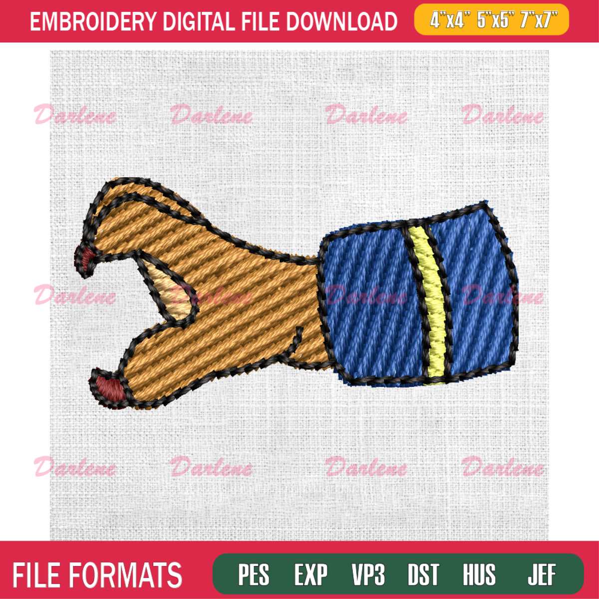 The Beast Hand Making Love Embroidery Design - Inspire Uplift