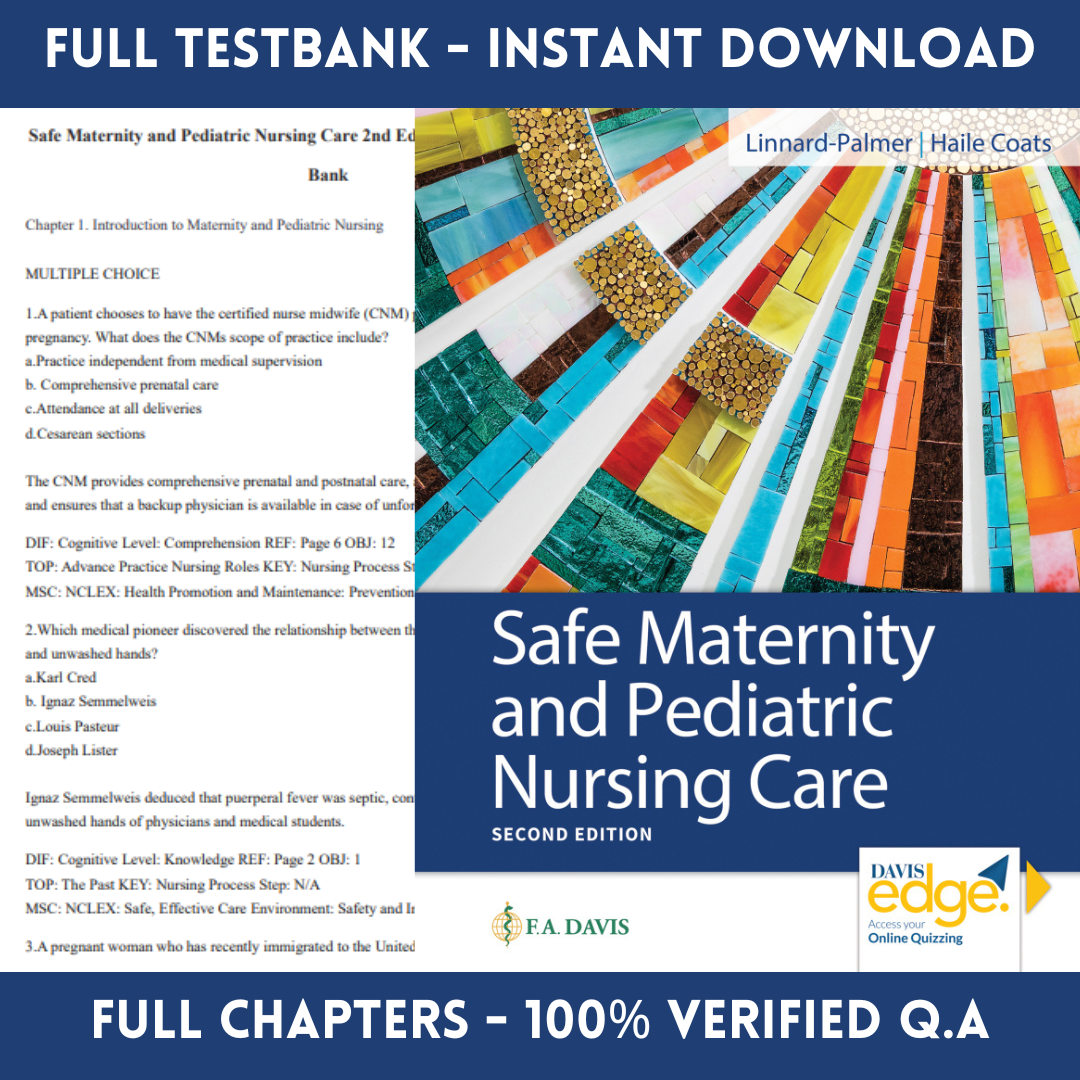 Test Bank For Safe Maternity & Pediatric Nursing Care 2nd Ed | Inspire ...