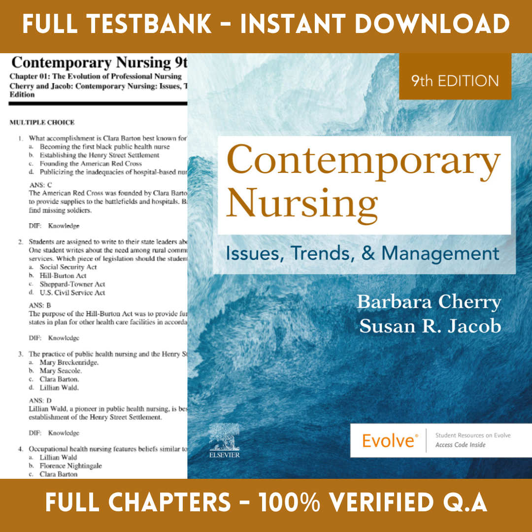 Test Bank For Contemporary Nursing Issues, Trends, & Managem | Inspire ...