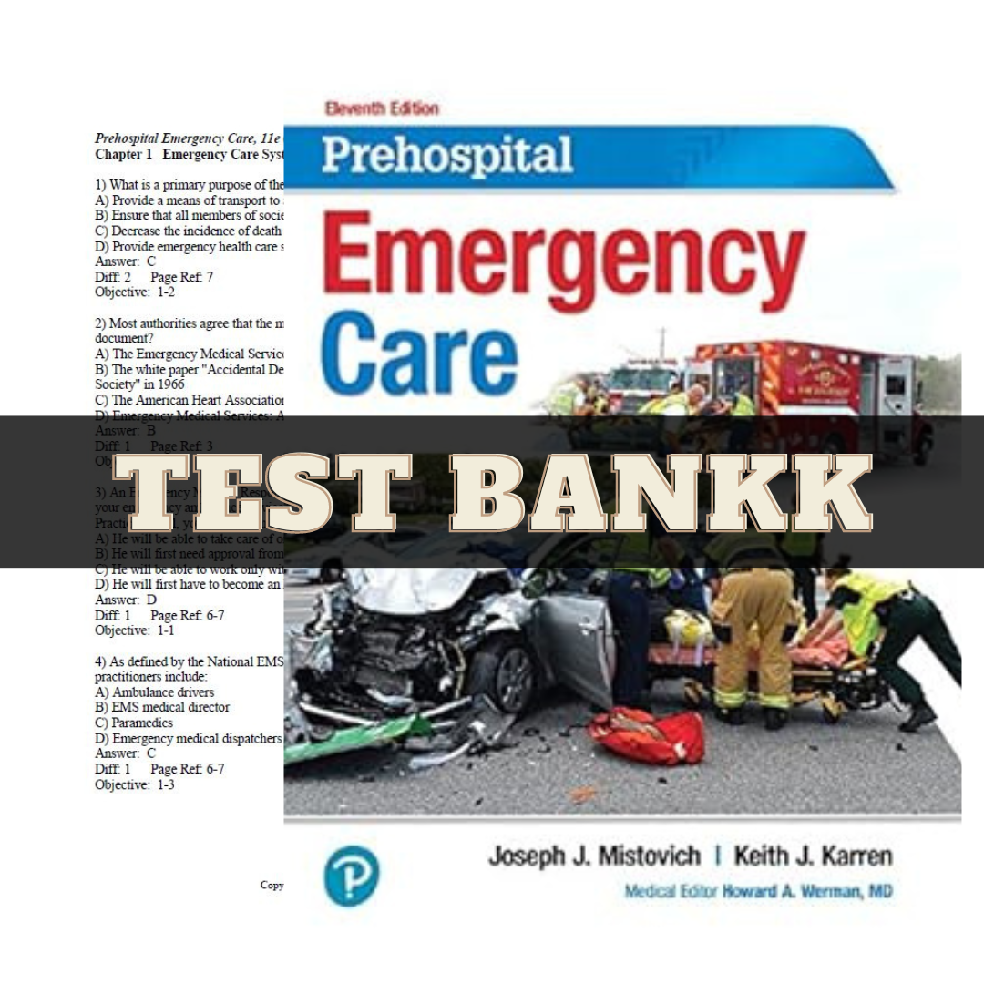 Latest 2024 Prehospital Emergency Care 11th Edition by Josep | Inspire ...