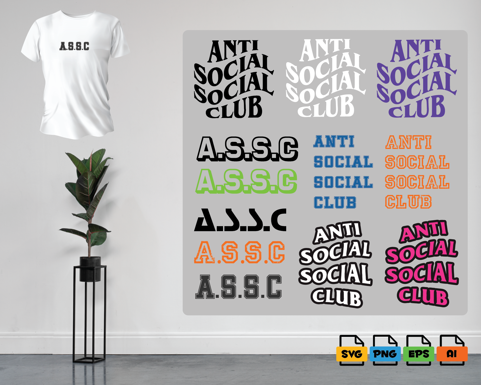 Anti Social Social Club SVG and PNG Formats - For Cricut and - Inspire ...