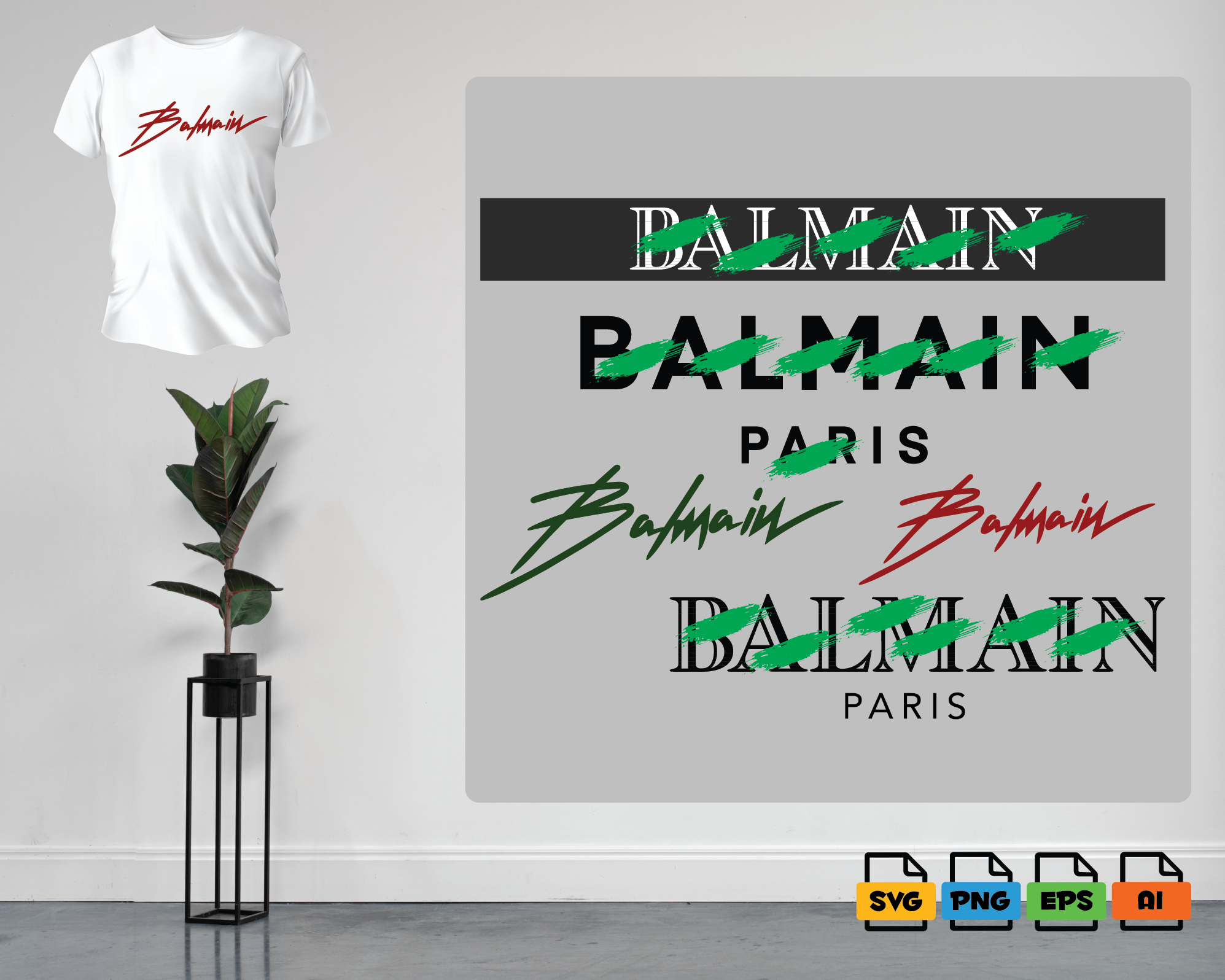 Balmain SVG and PNG Formats - For Cricut and Canva - Balmain | Inspire ...
