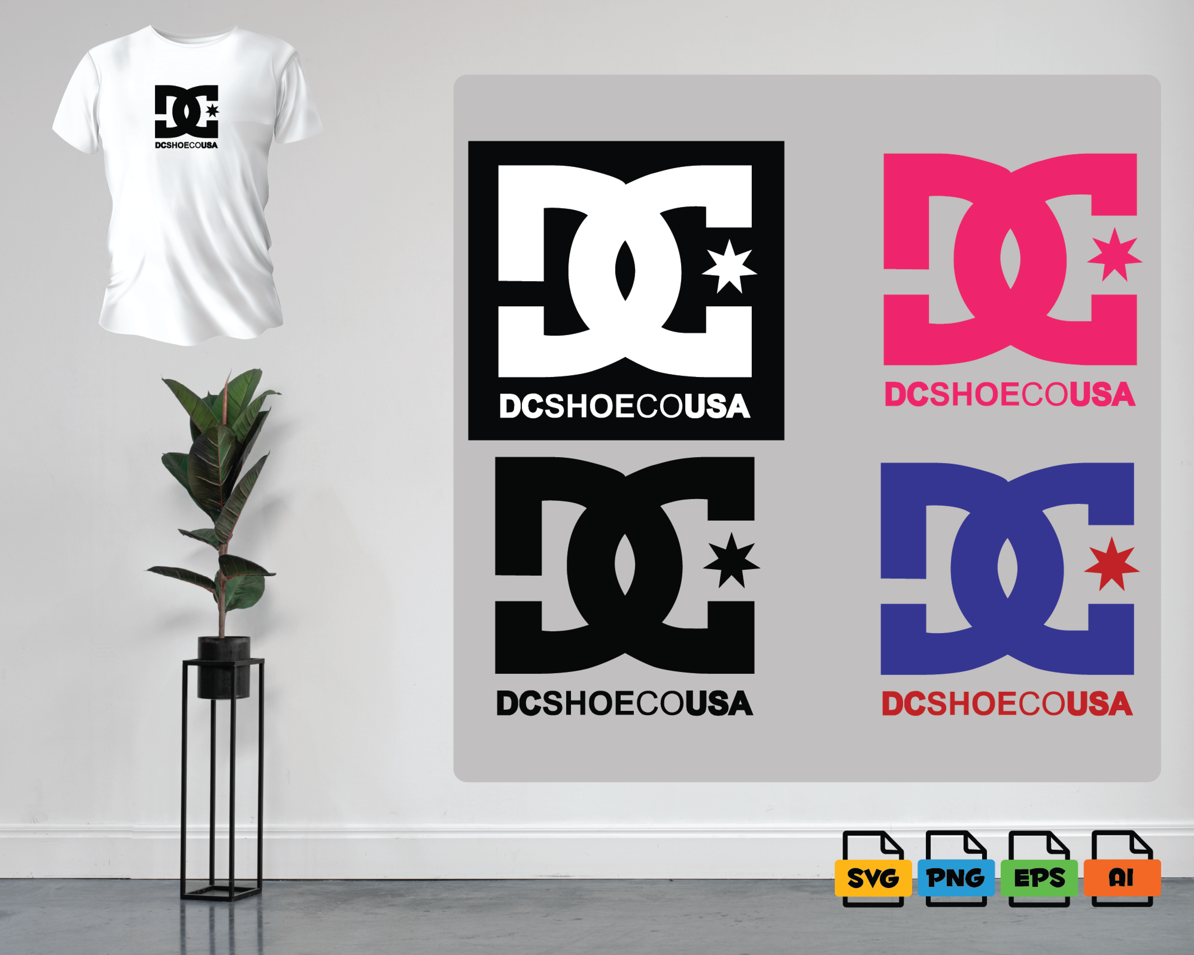 DC Shoes SVG and PNG Formats - For Cricut and Canva - DC Sho | Inspire ...