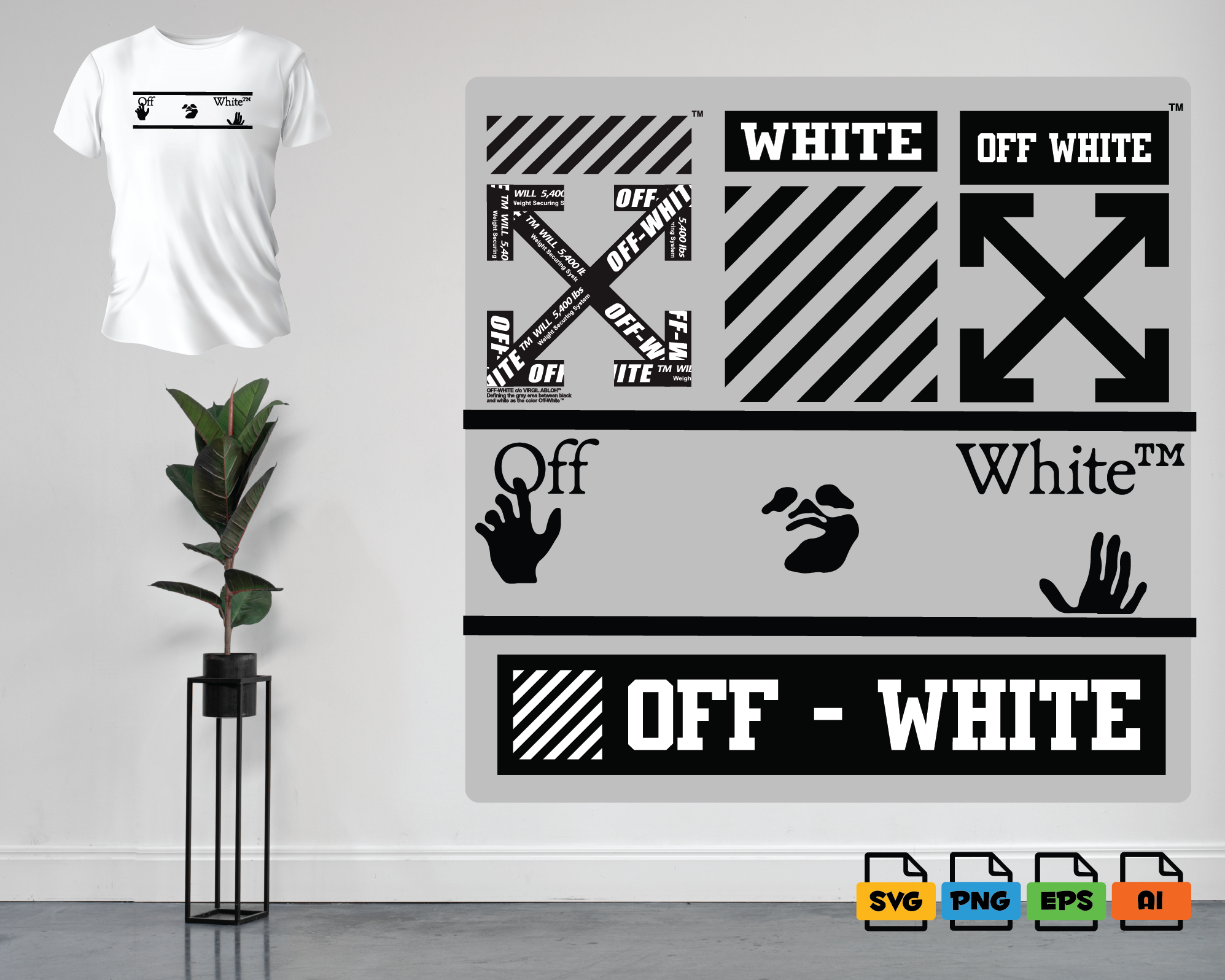 Off White SVG and PNG Formats - For Cricut and Canva - Off W | Inspire ...