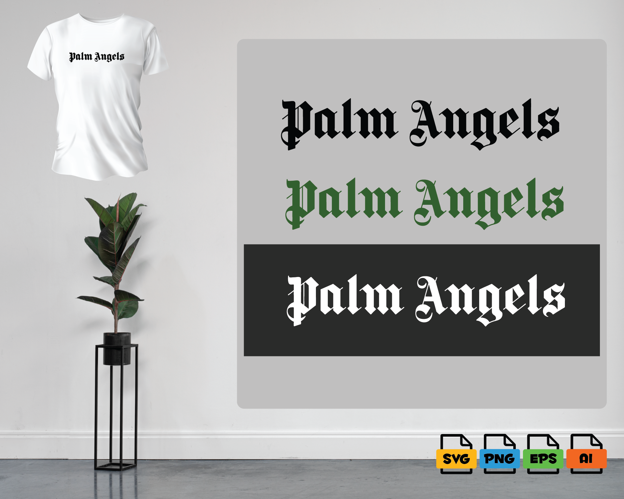 Palm Angels SVG and PNG Formats - For Cricut and Canva - Pal | Inspire ...