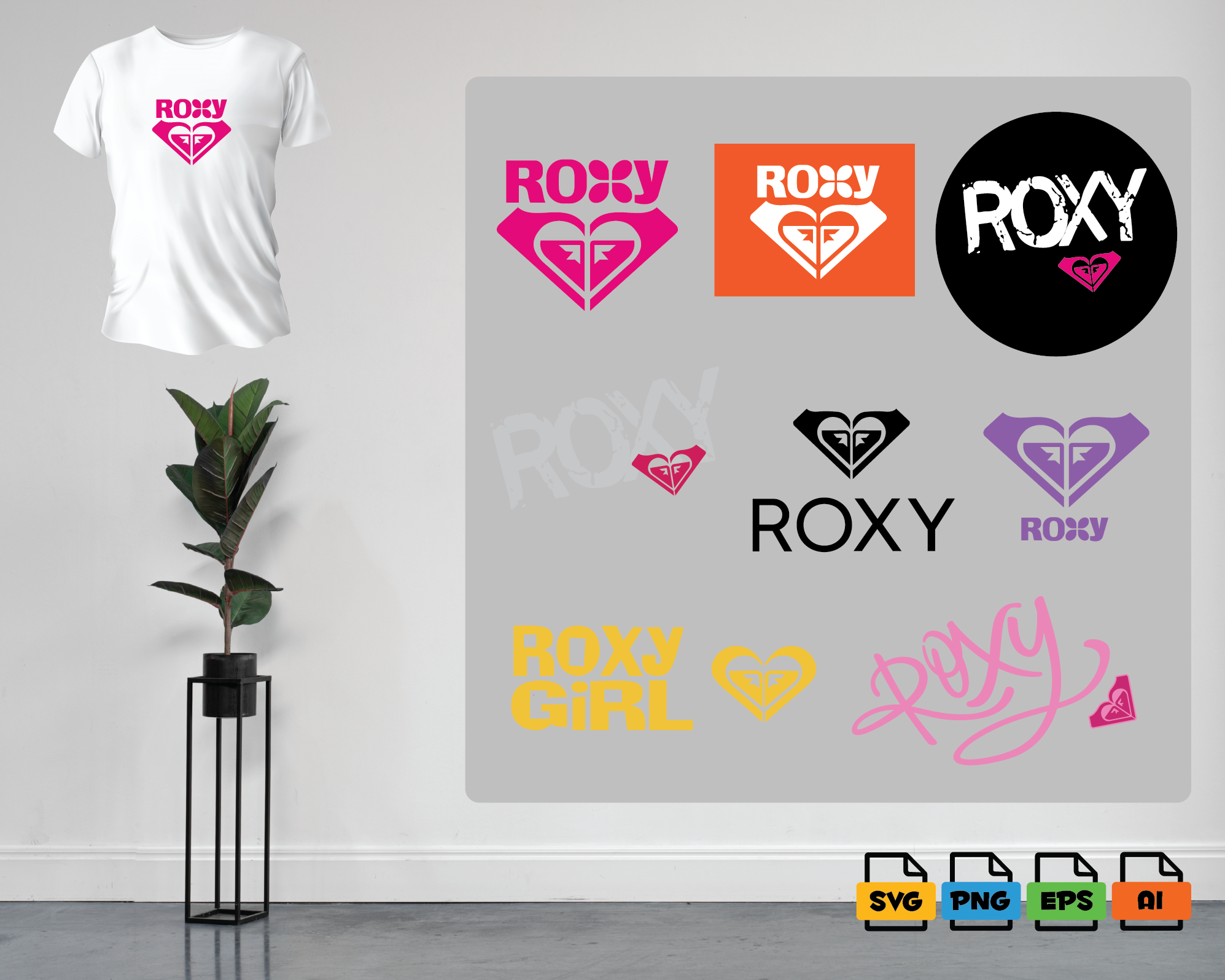 Roxy SVG and PNG Formats - For Cricut and Canva - Roxy SVG - - Inspire ...