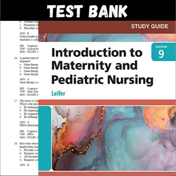Latest 2023 Introduction to Maternity and Pediatric Nursing | Inspire ...