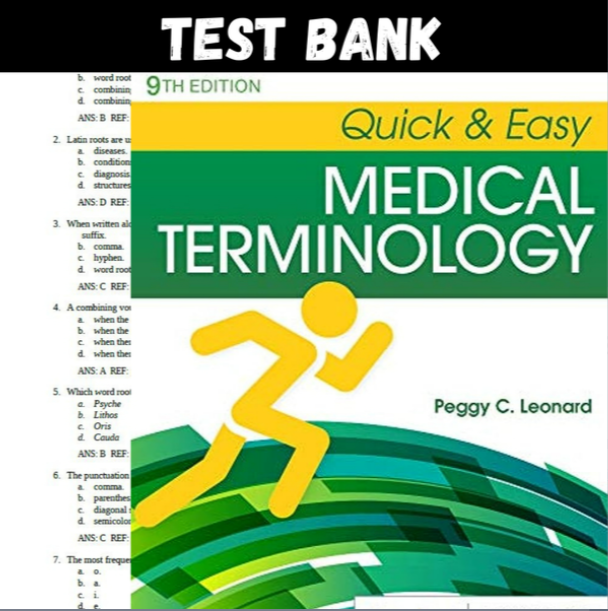 Latest 2023 Quick & Easy Medical Terminology 9th Edition Leo | Inspire ...