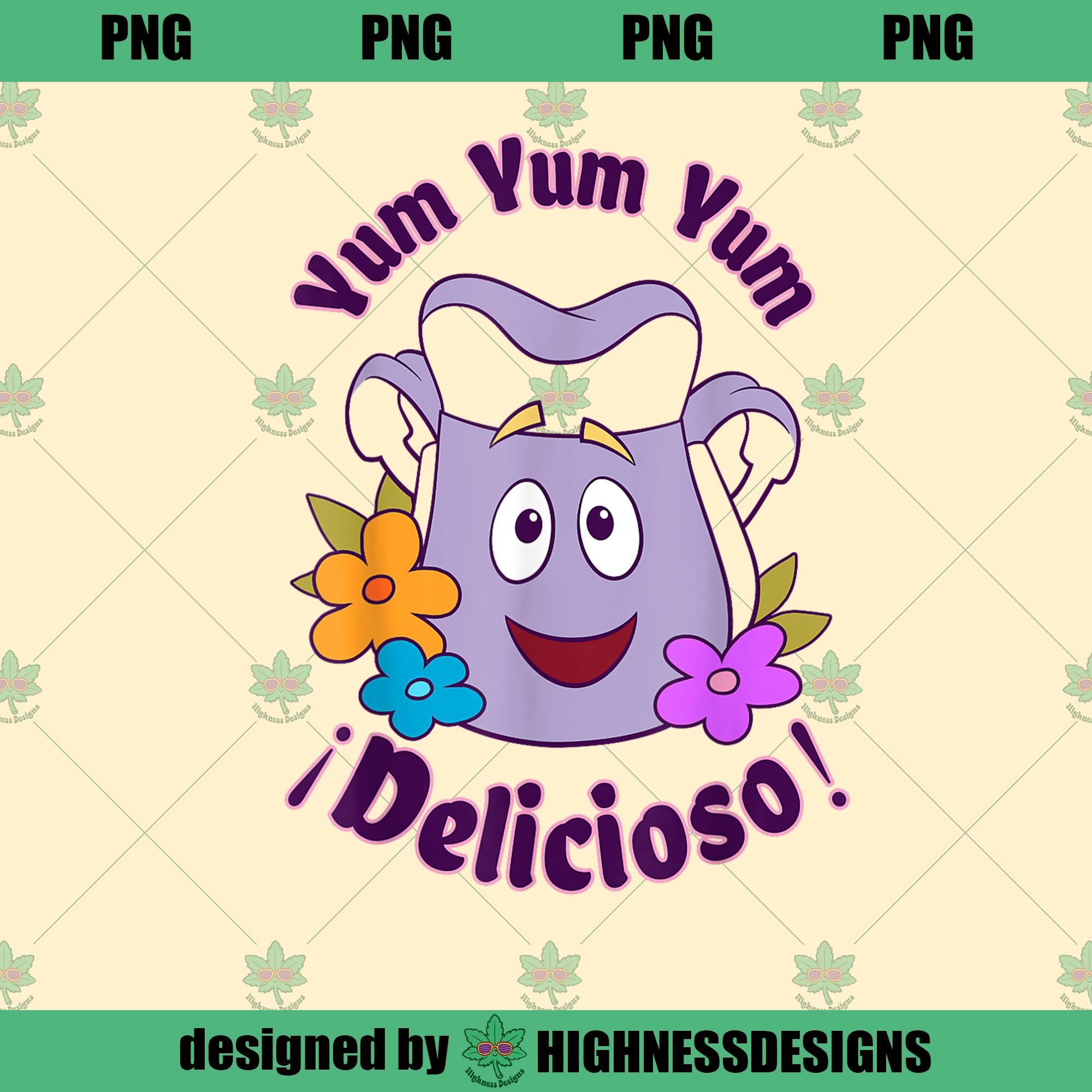 Dora the Explorer Backpack Yum Yum Delicioso PNG Download | Inspire Uplift