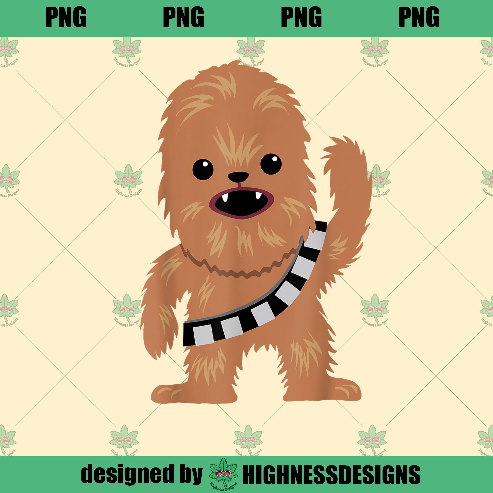 Star Wars Chewbacca Cutie Cartoon Chewie Graphic PNG Downlo | Inspire ...