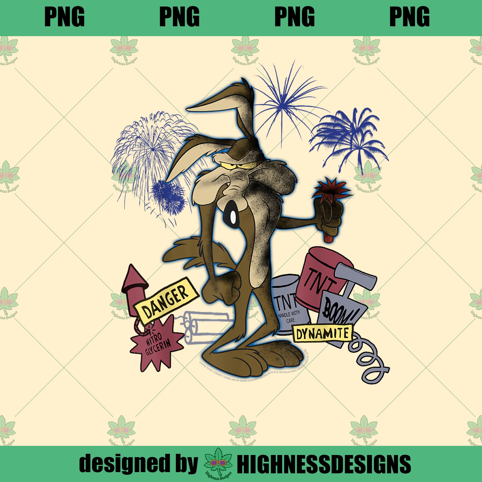 Looney Tunes Wile E Coyote TNT Portrait PNG Download | Inspire Uplift