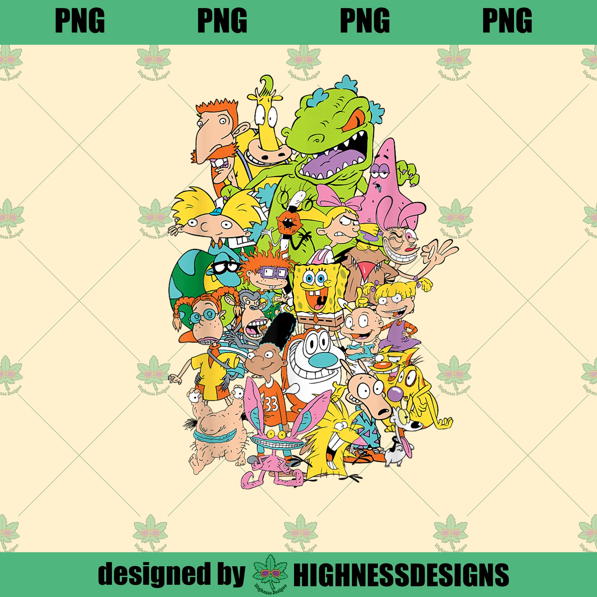 Nickelodeon Complete Nick 90s Throwback Character PNG Downl | Inspire ...