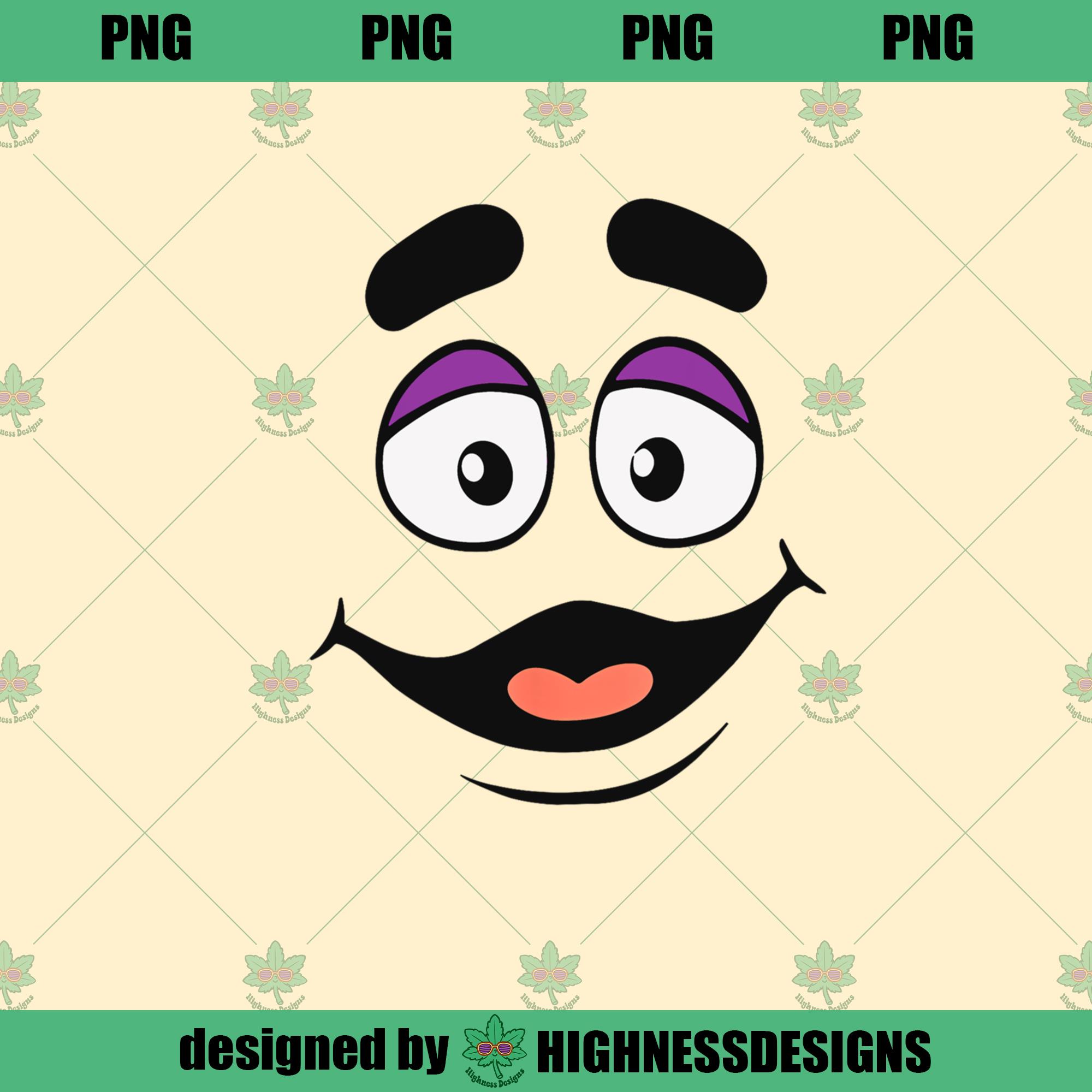 Funny Grimace Face Cartoon Face Expression PNG Download | Inspire Uplift