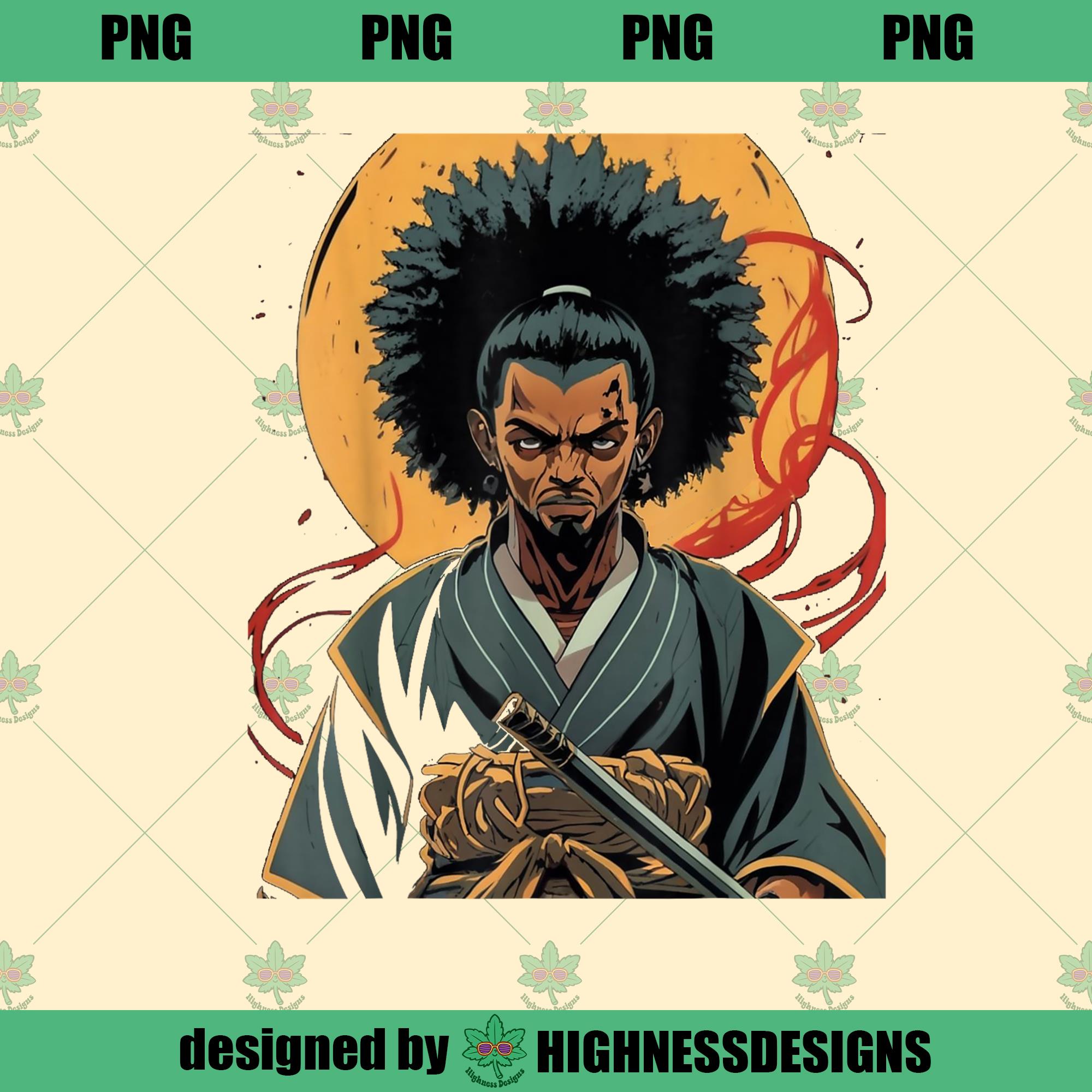 Afro American Samurai Anime Cartoon japanese bushido warrior | Inspire ...