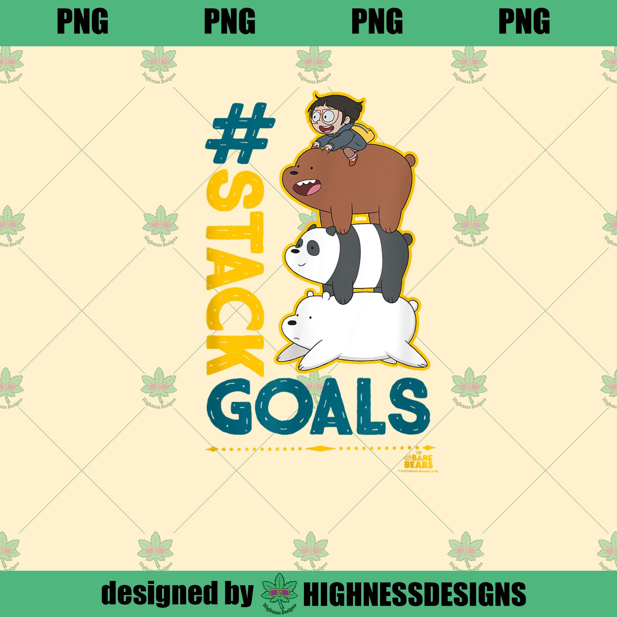 We Bare Bears Stack Goals PNG Download - Inspire Uplift