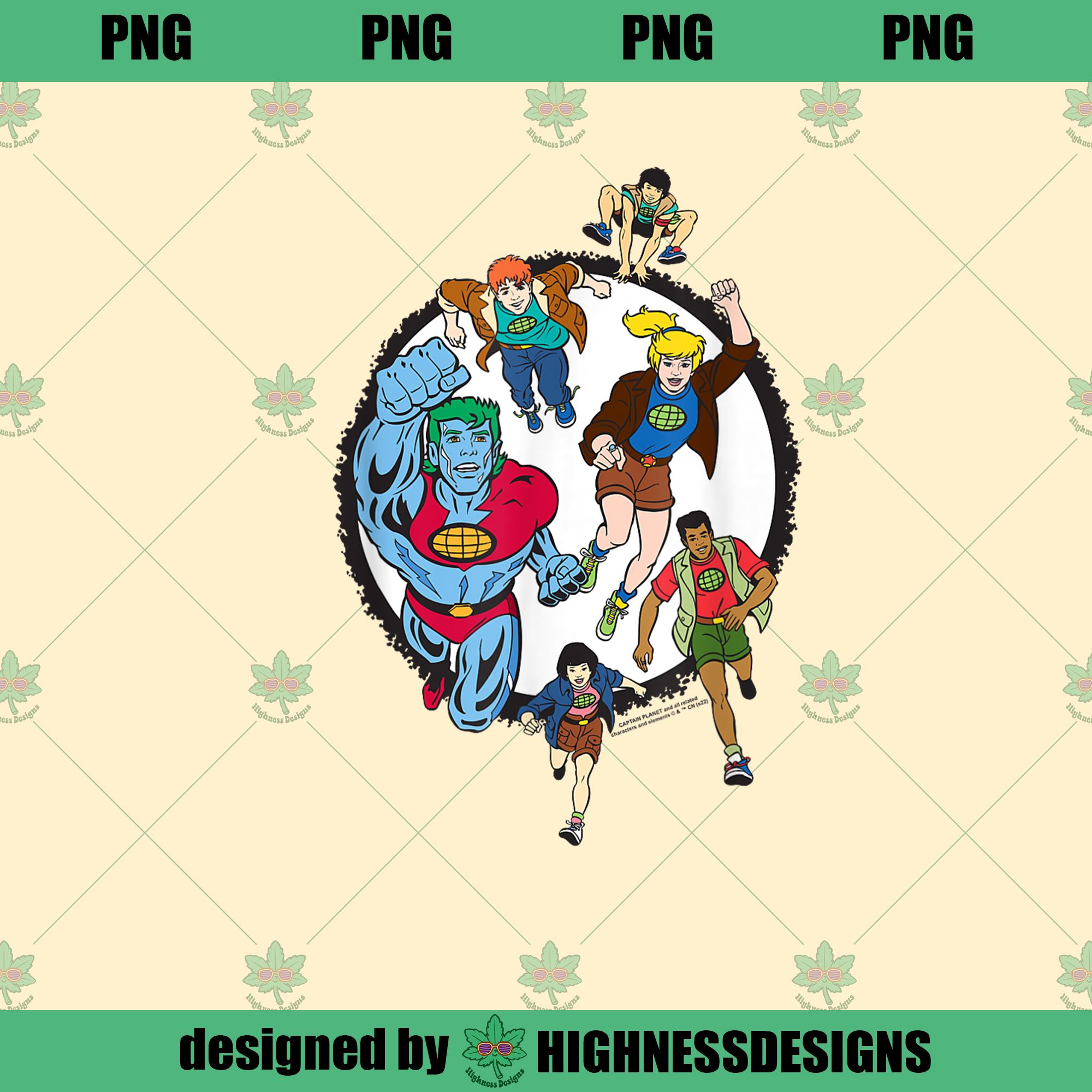 Captain Planet Character Group PNG Download | Inspire Uplift