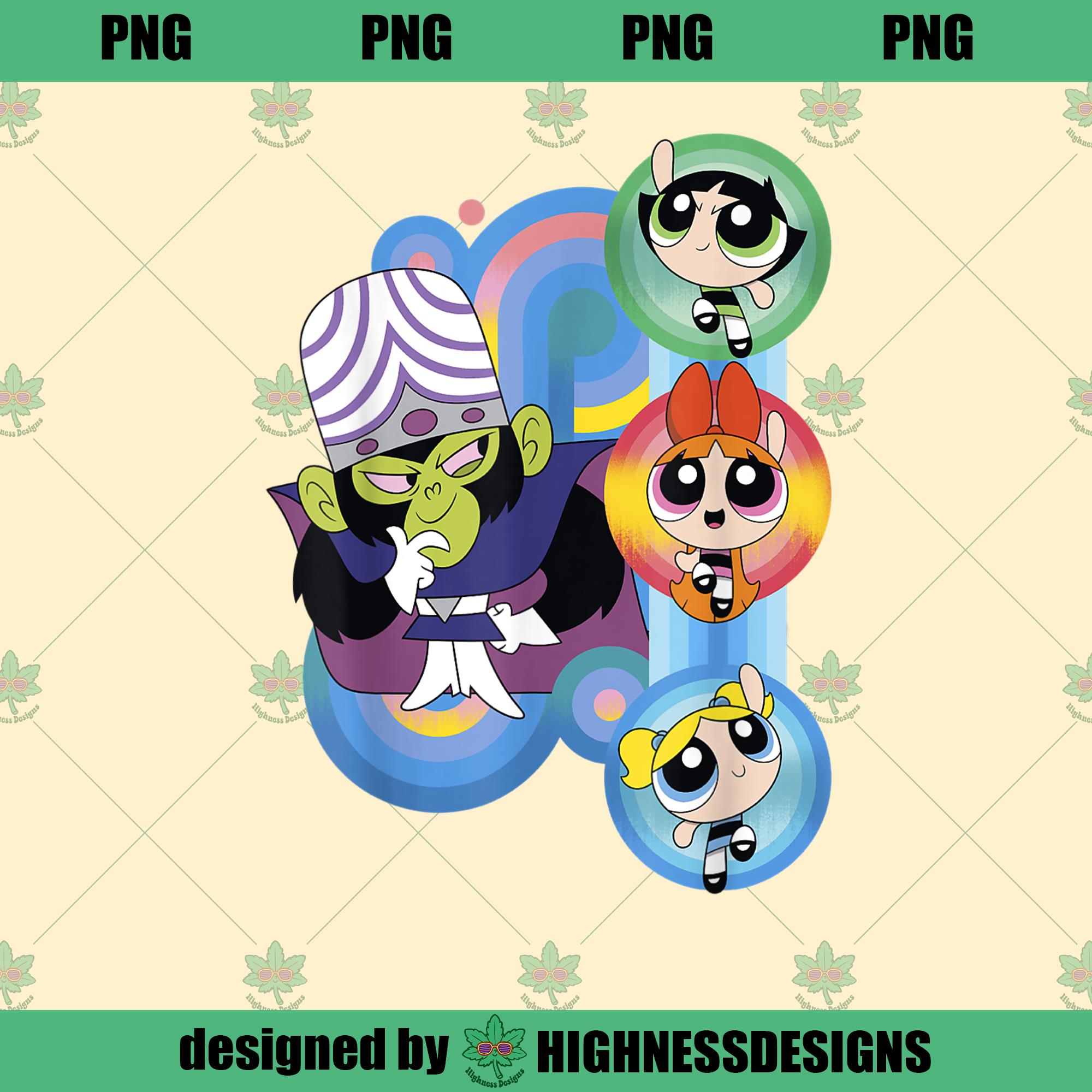 CN The Powerpuff Girls Mojojojo Circles PNG Download | Inspire Uplift