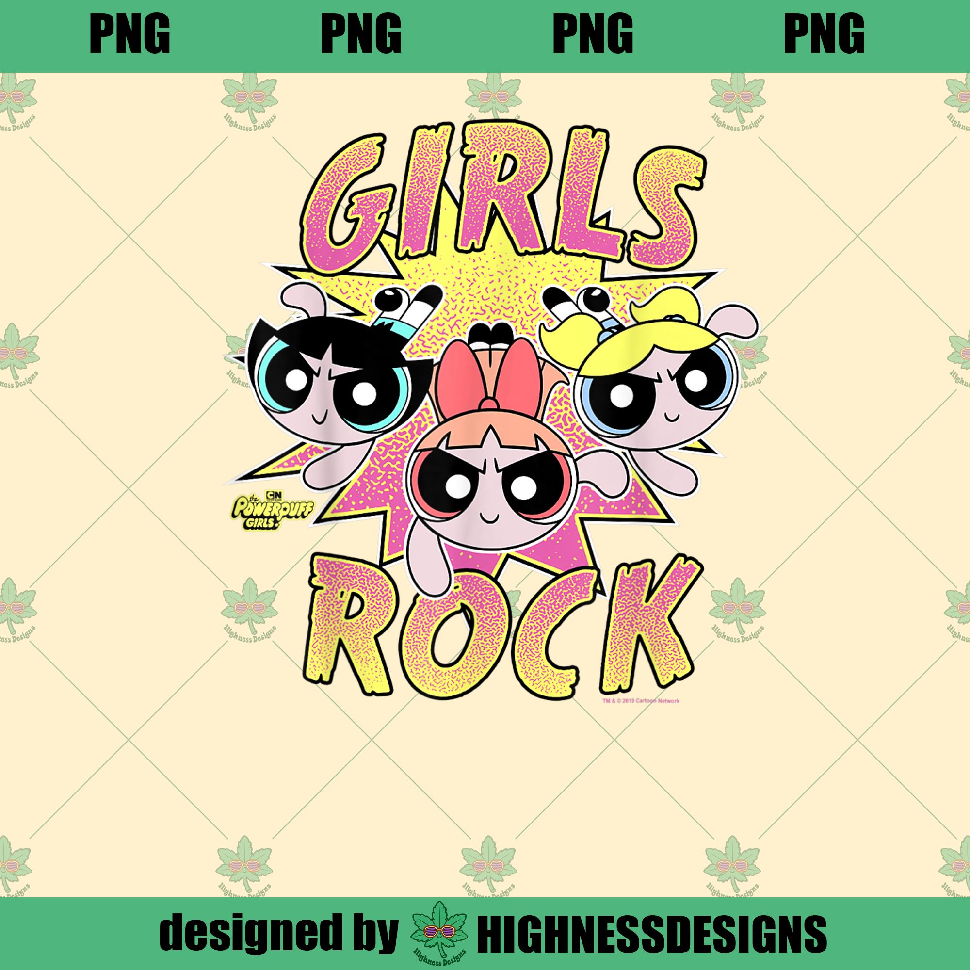 CN The Powerpuff Girls Girls Rock Pop Art PNG Download - Inspire Uplift