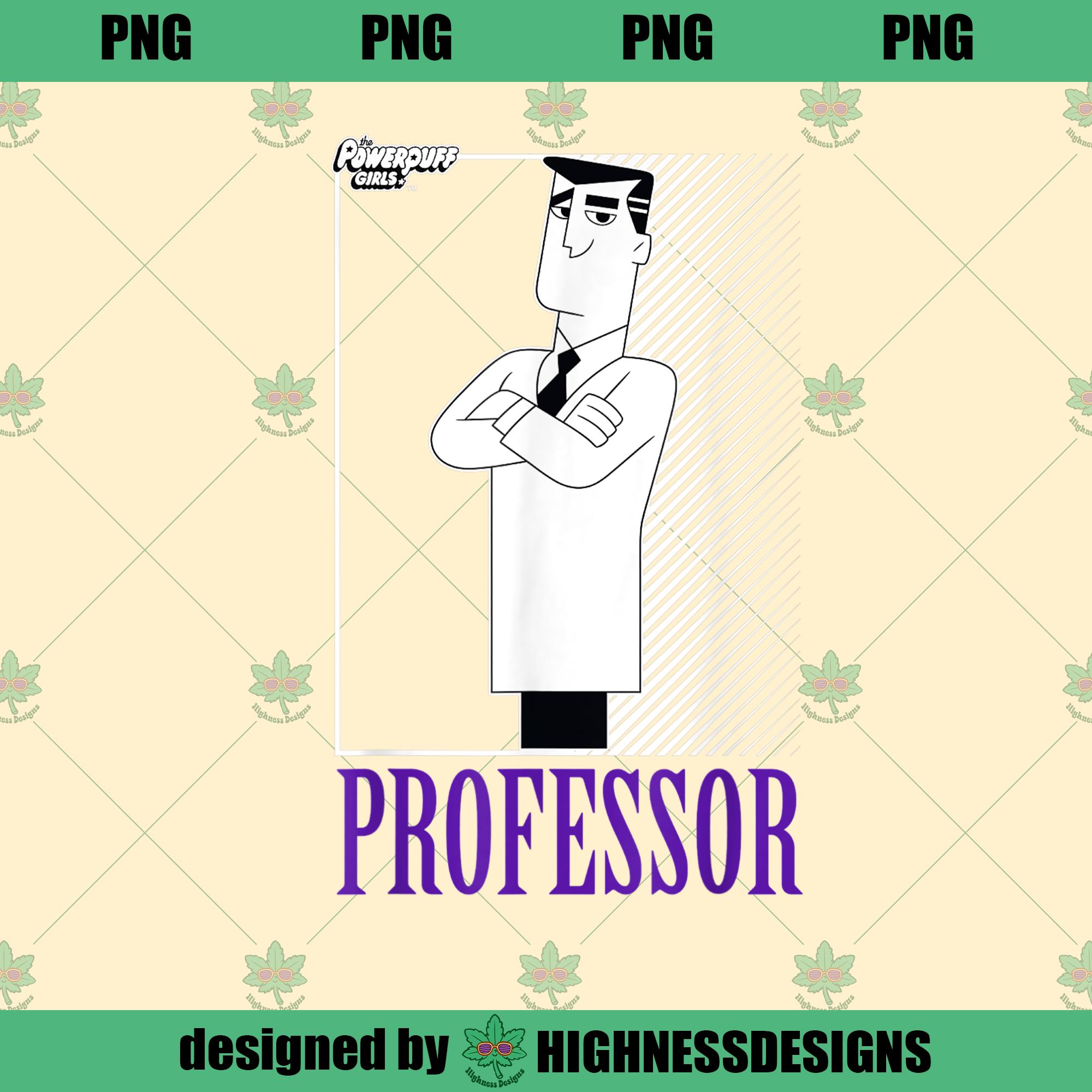 CN The Powerpuff Girls Professor Portrait PNG Download - Inspire Uplift