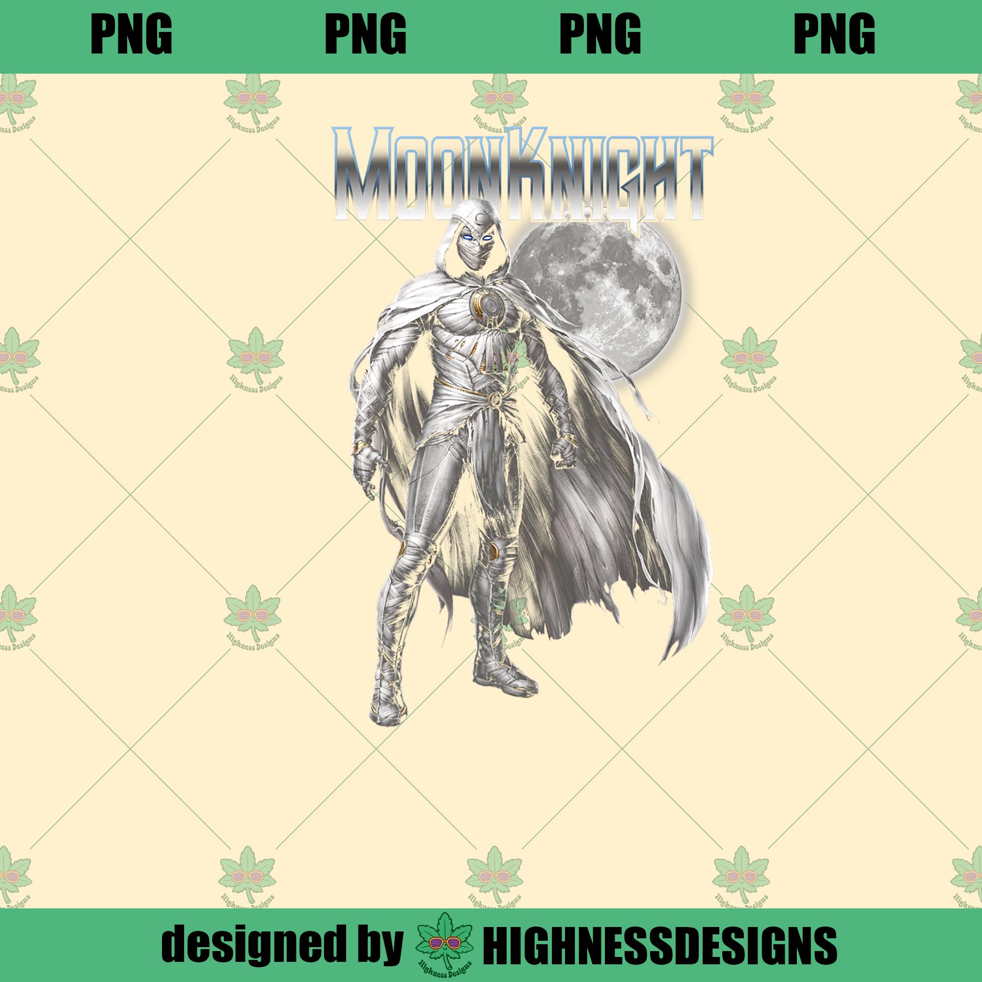Marvel Moon Knight Profile Poster Premium PNG Download | Inspire Uplift