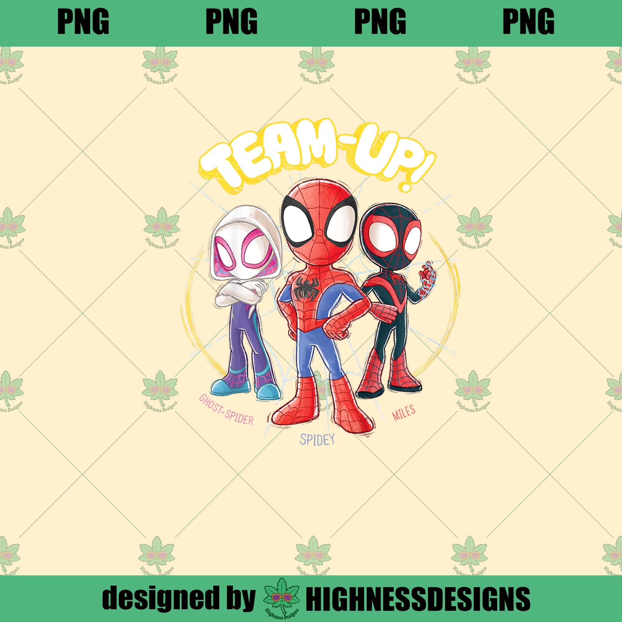 Kids Marvel Spidey and His Amazing Friends Team Up PNG Downl | Inspire ...