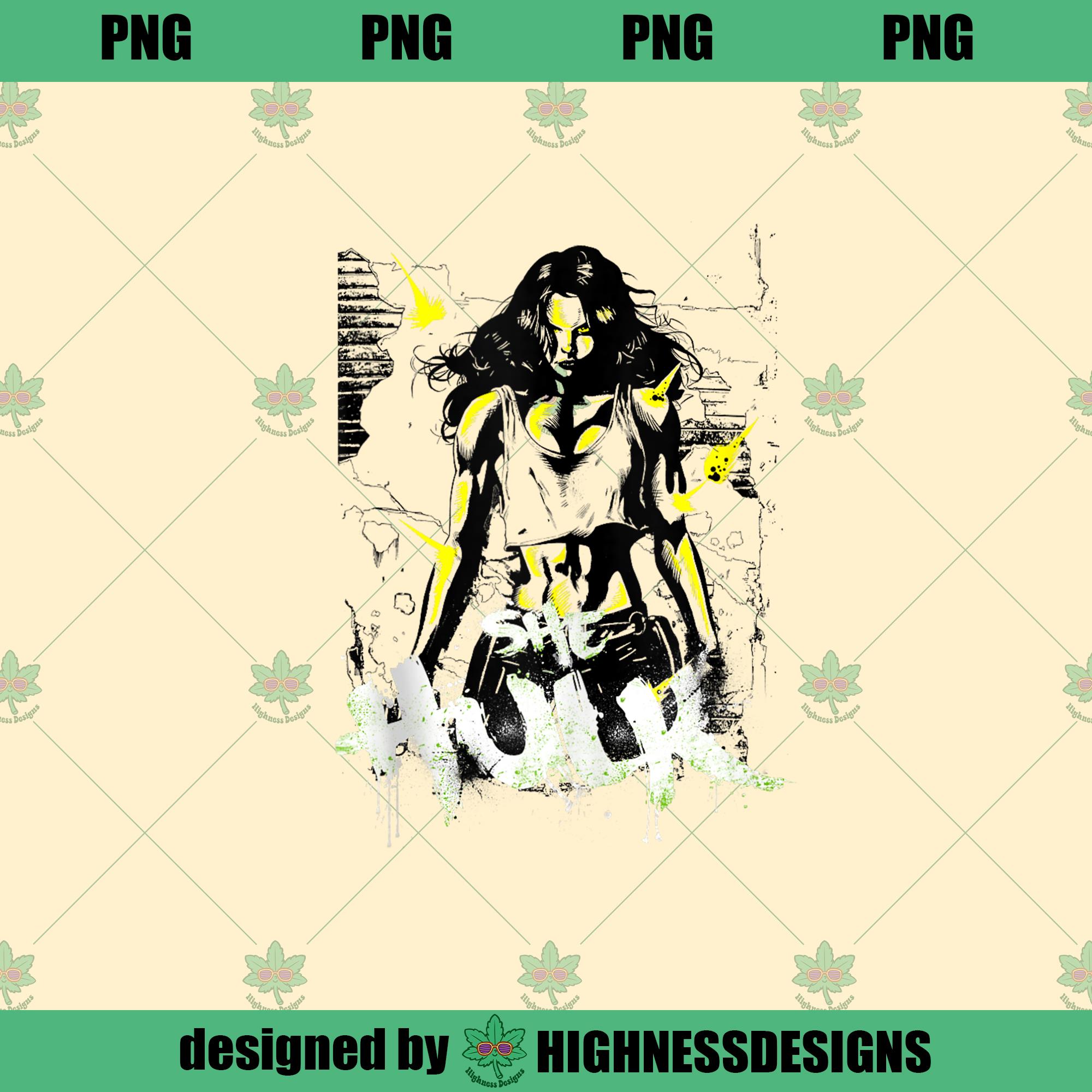 Marvel SheHulk Grey Scale Portrait Logo PNG Download - Inspire Uplift