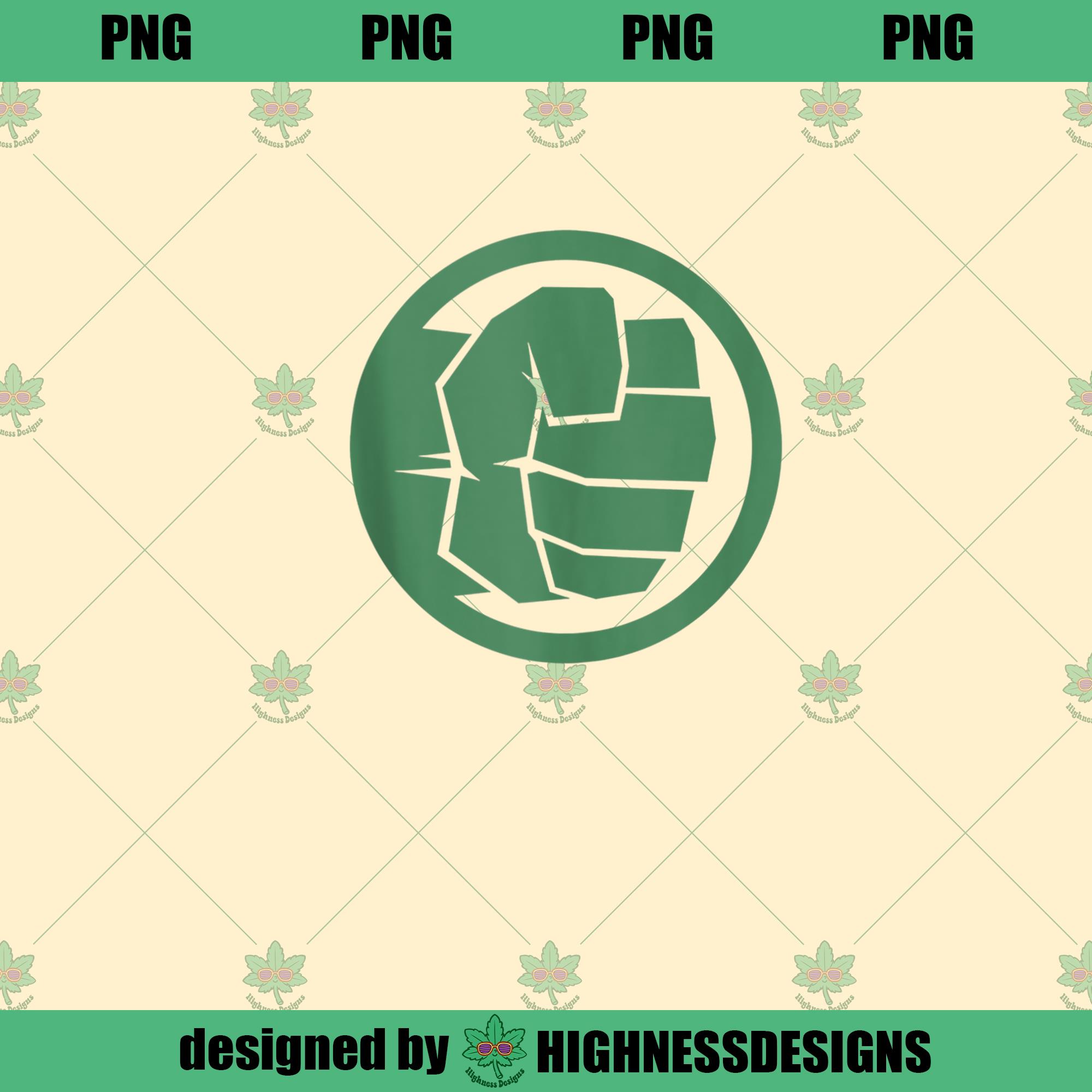 Marvel Hulk Fist Logo Stamp PNG Download | Inspire Uplift