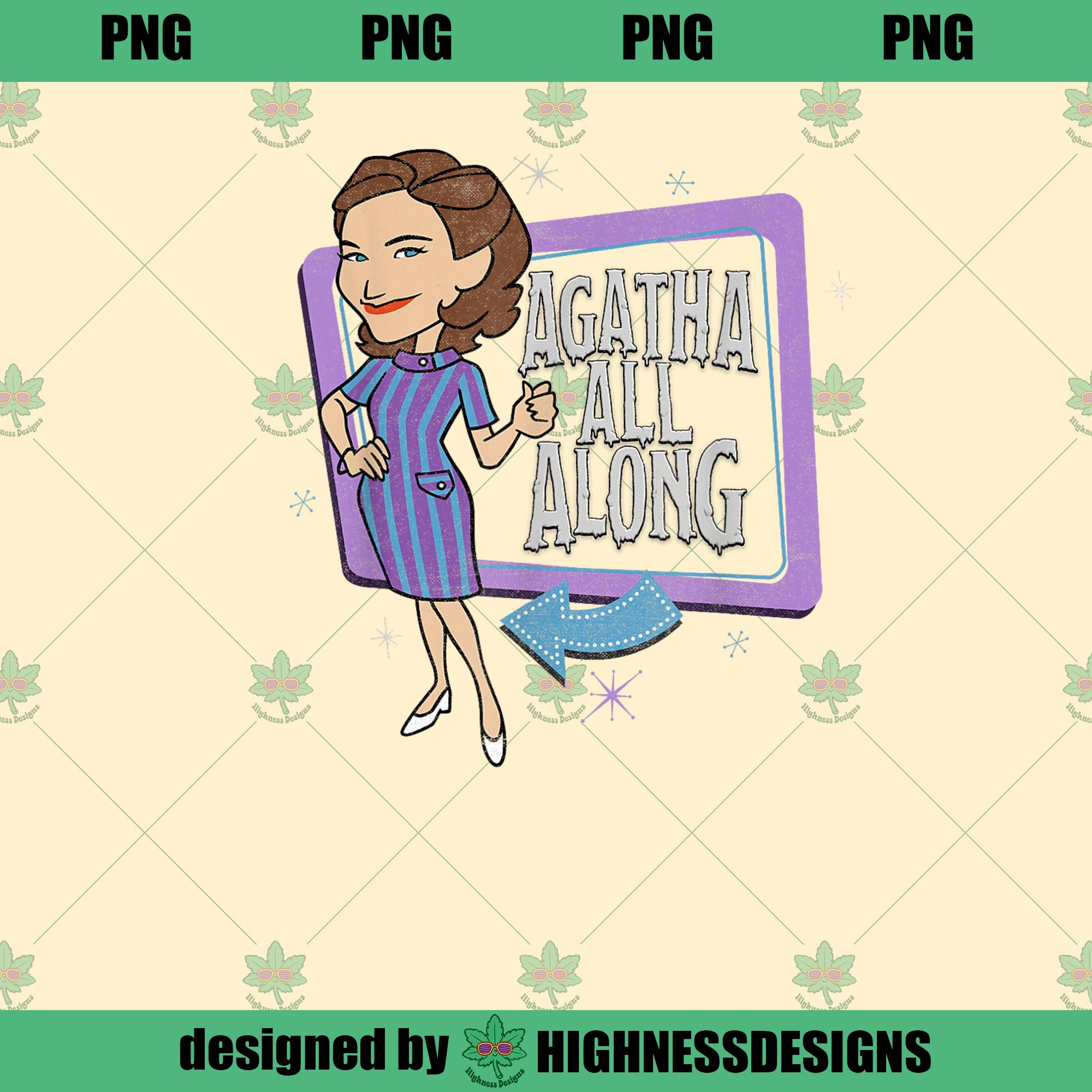 Marvel WandaVision Agatha All Along Retro PNG Download | Inspire Uplift