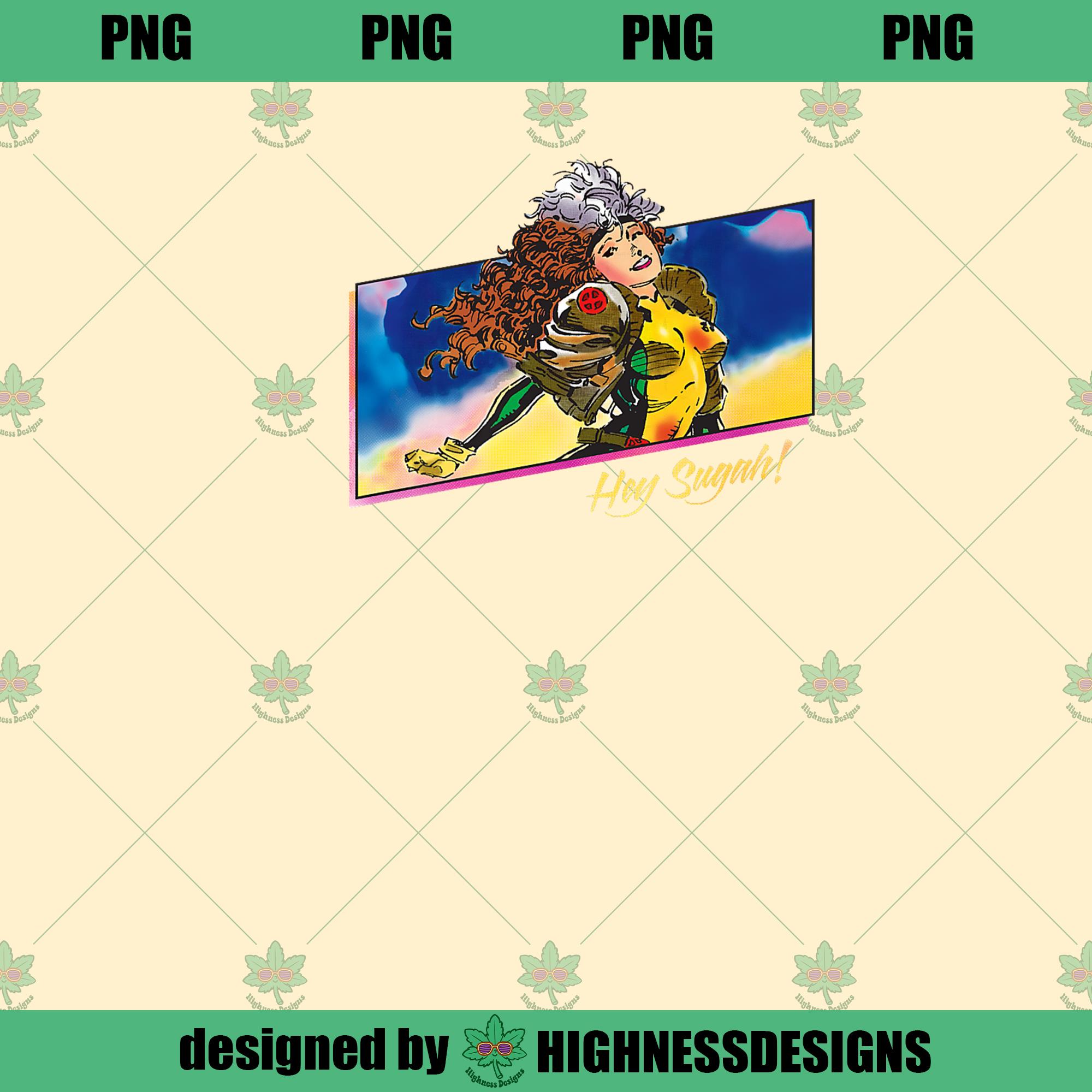 Marvel XMen Rogue Hey Sugah 90s Premium PNG Download | Inspire Uplift