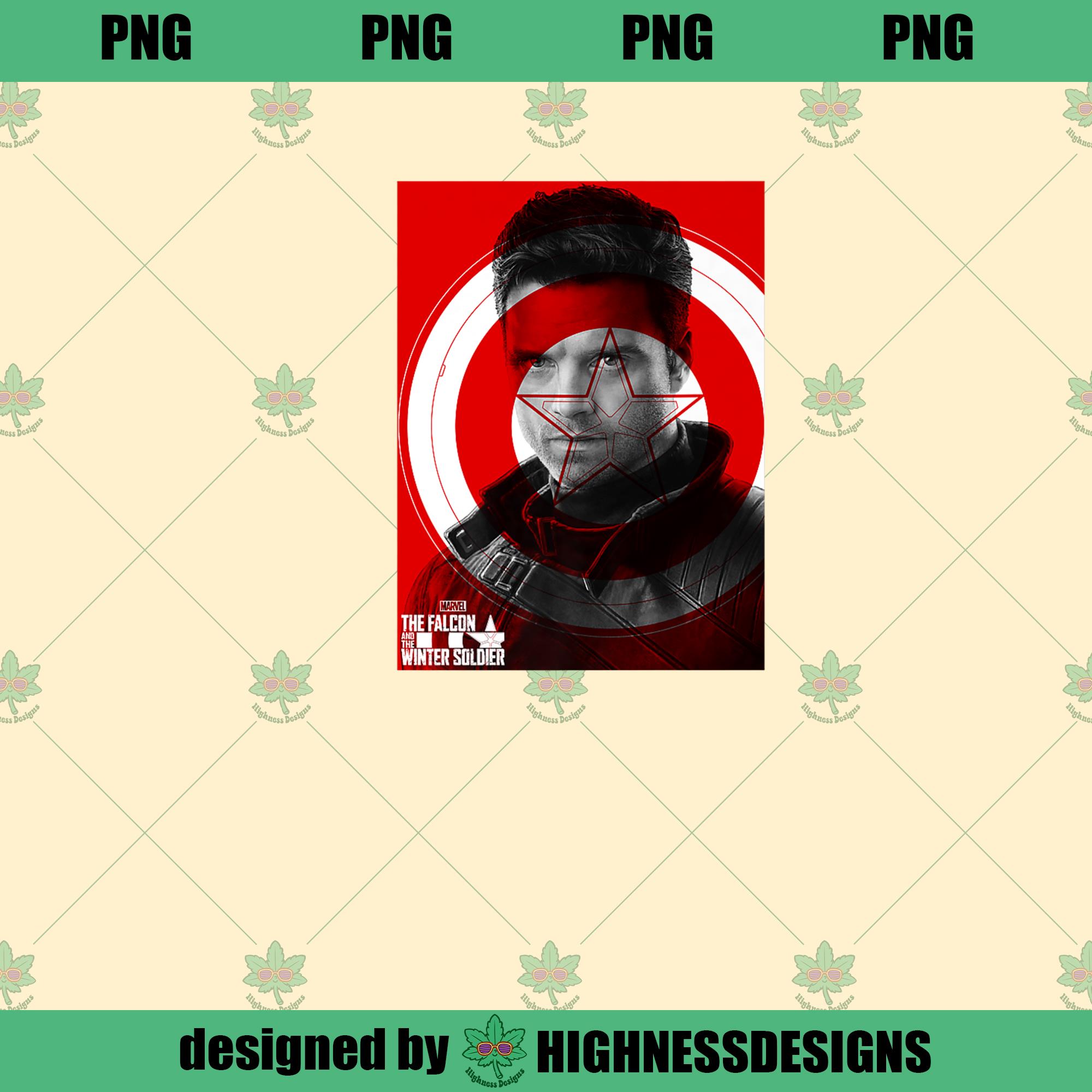 Marvel The Falcon And The Winter Soldier Bucky Shield Poster | Inspire ...