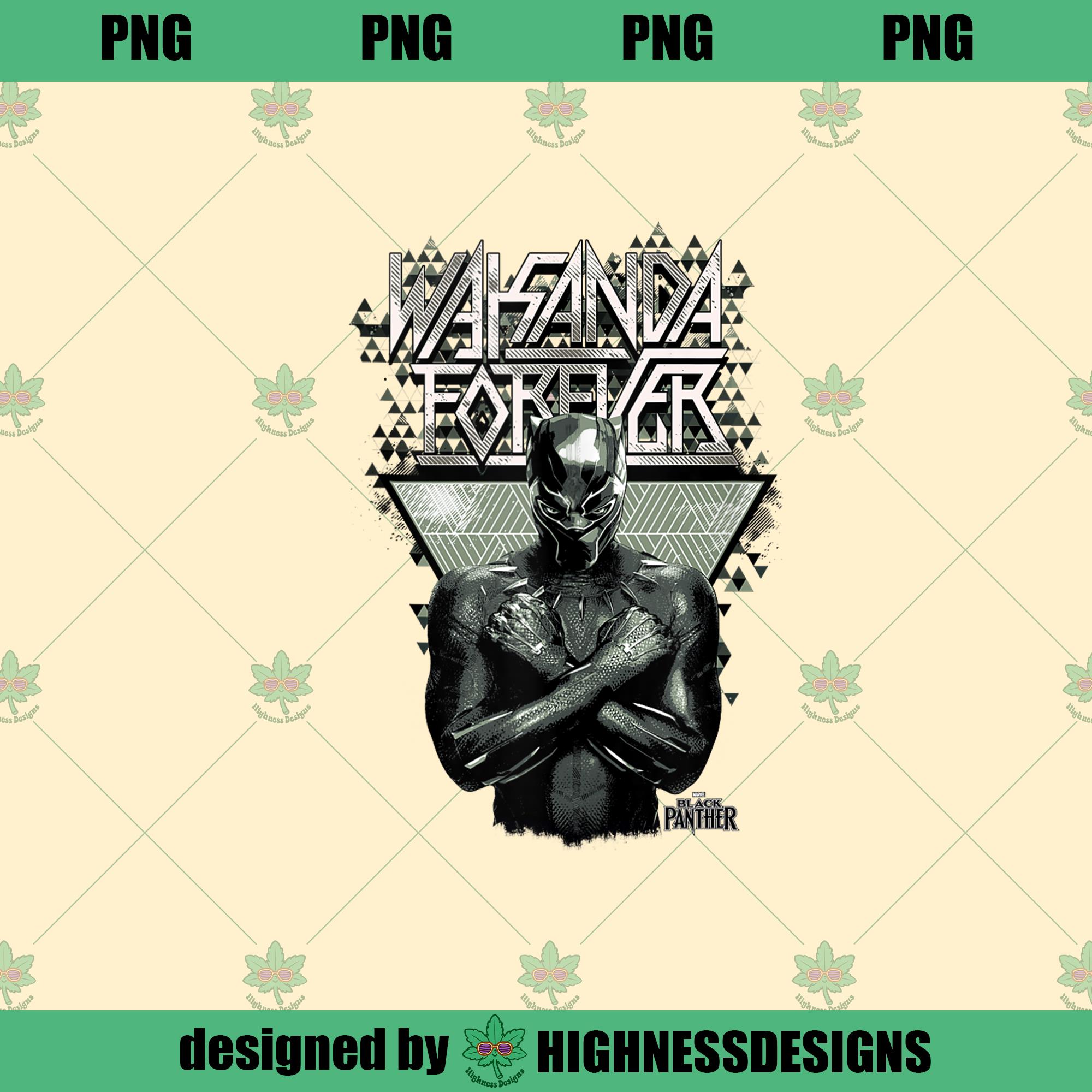 Marvel Black Panther Wakanda Forever Arms Crossed Portrait | Inspire Uplift