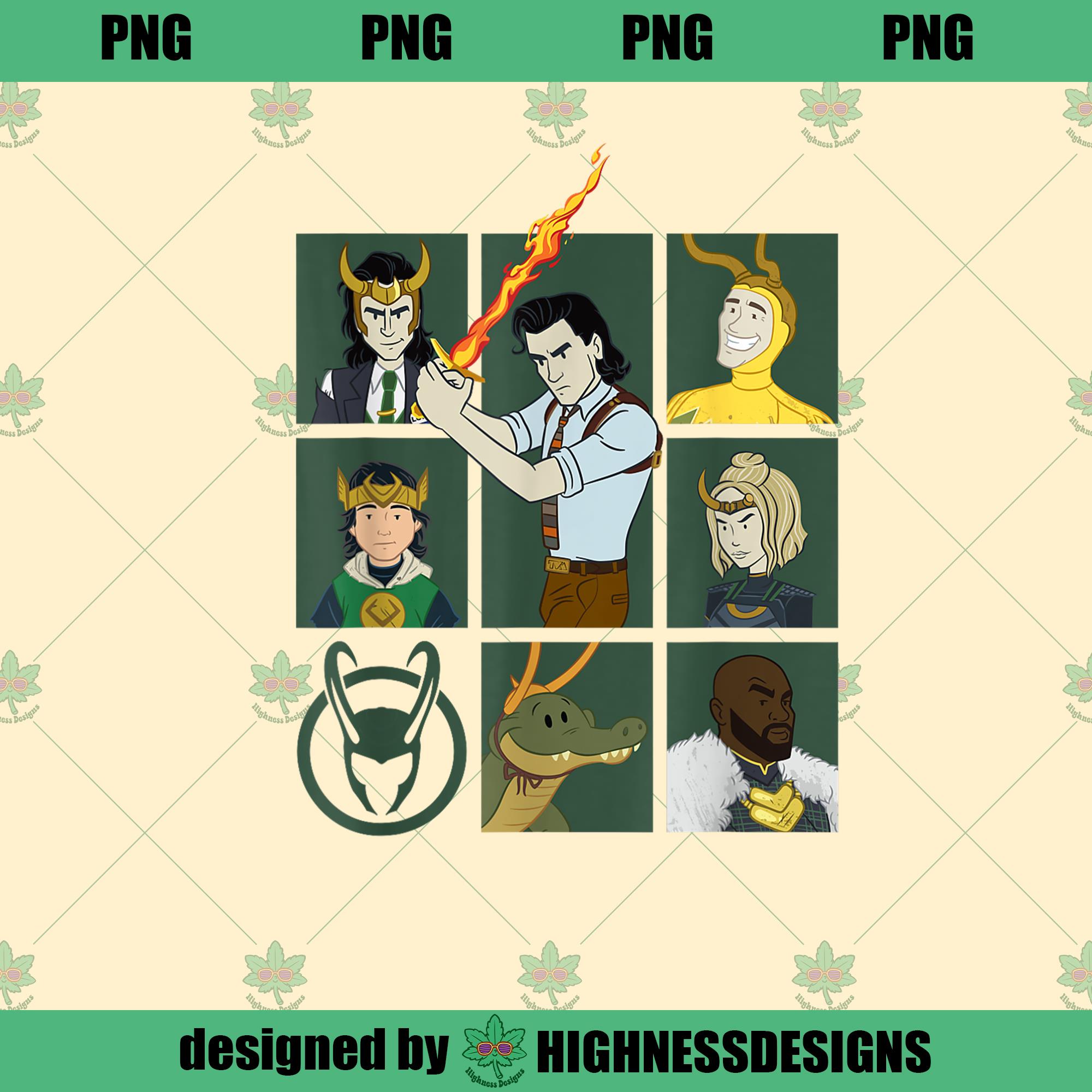 Marvel Loki Variants Alligator Loki Sylvie Character Grid PN | Inspire ...