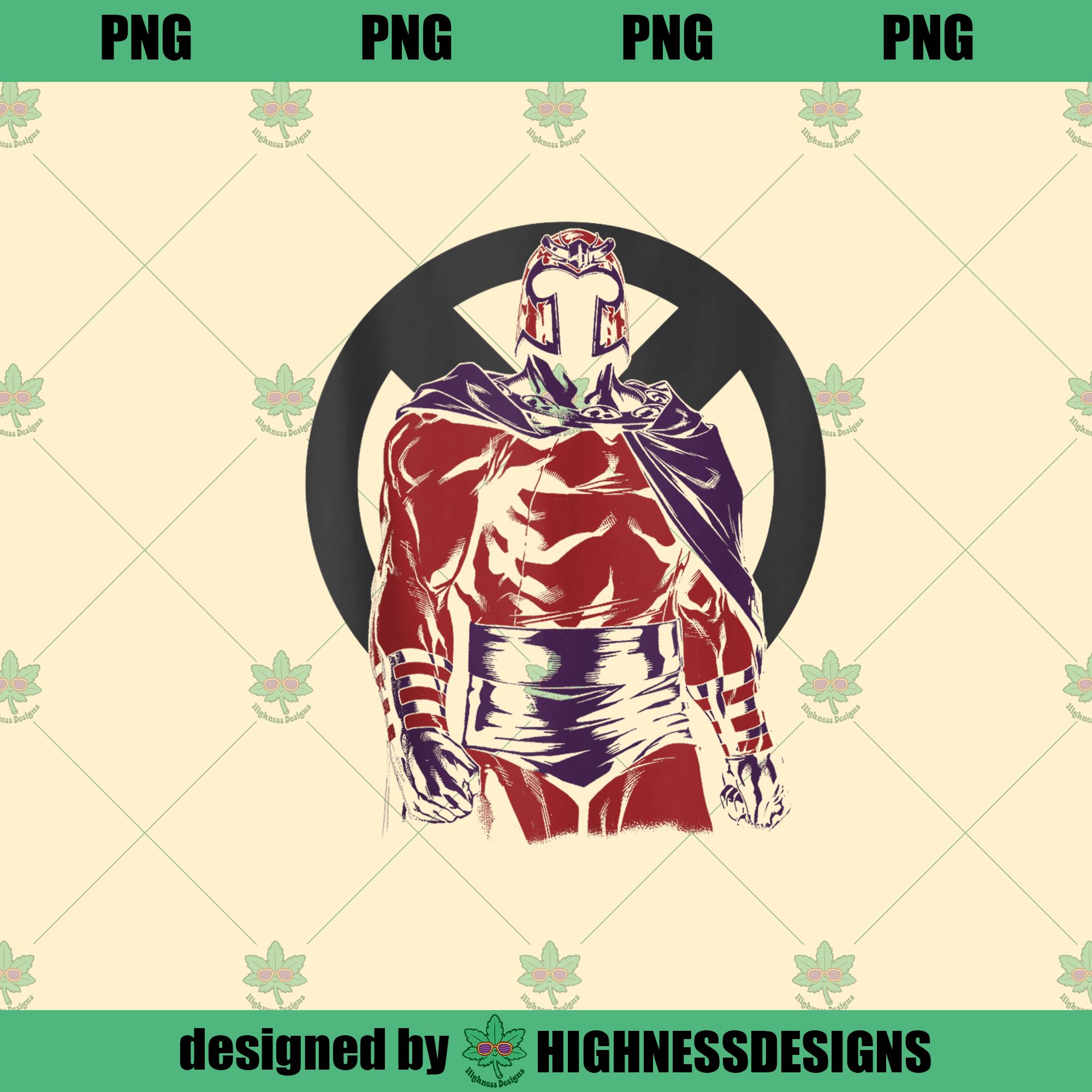 Marvel Magneto Colorful Silhouette Logo PNG Download | Inspire Uplift