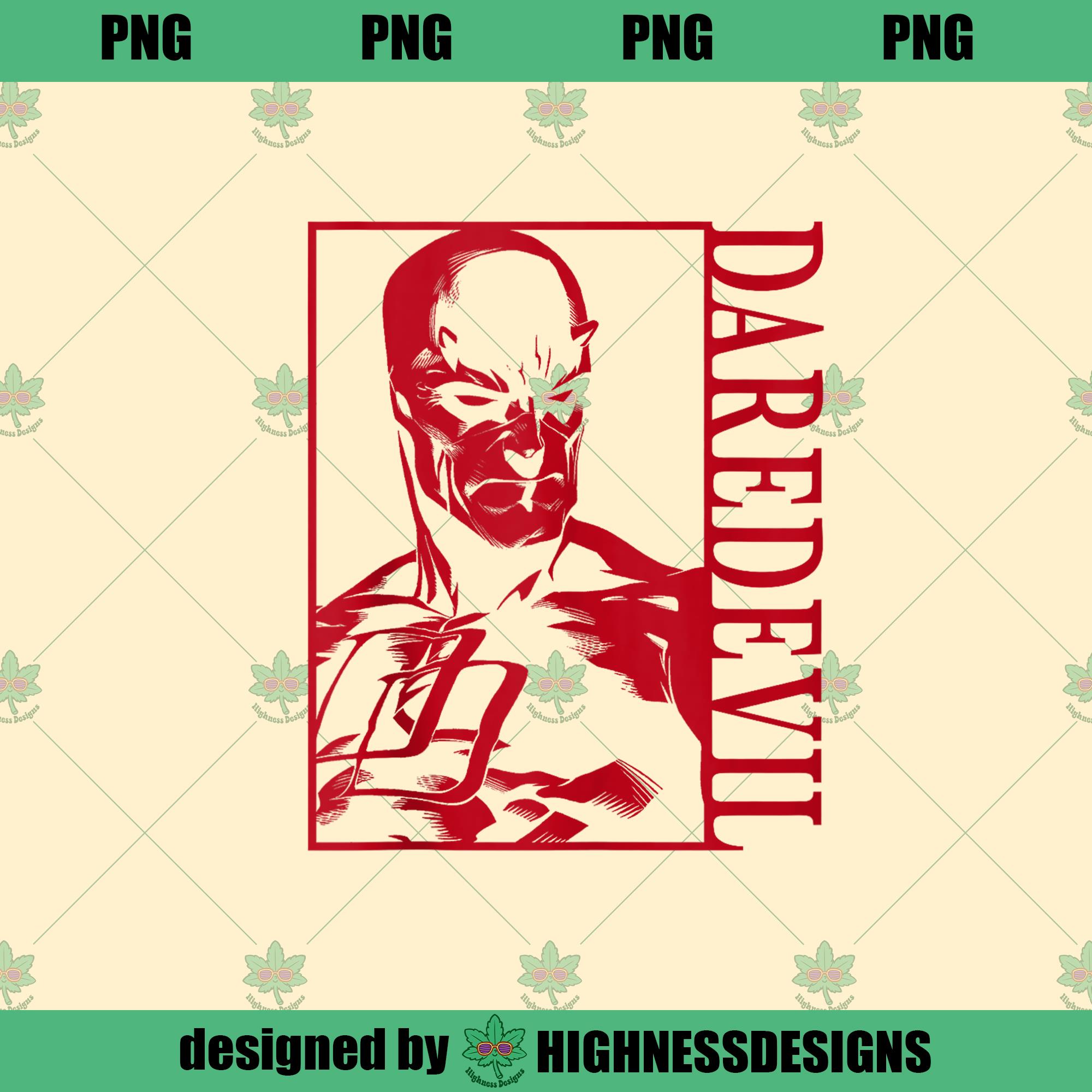 Marvel Daredevil Dark Tonal Poster PNG Download | Inspire Uplift