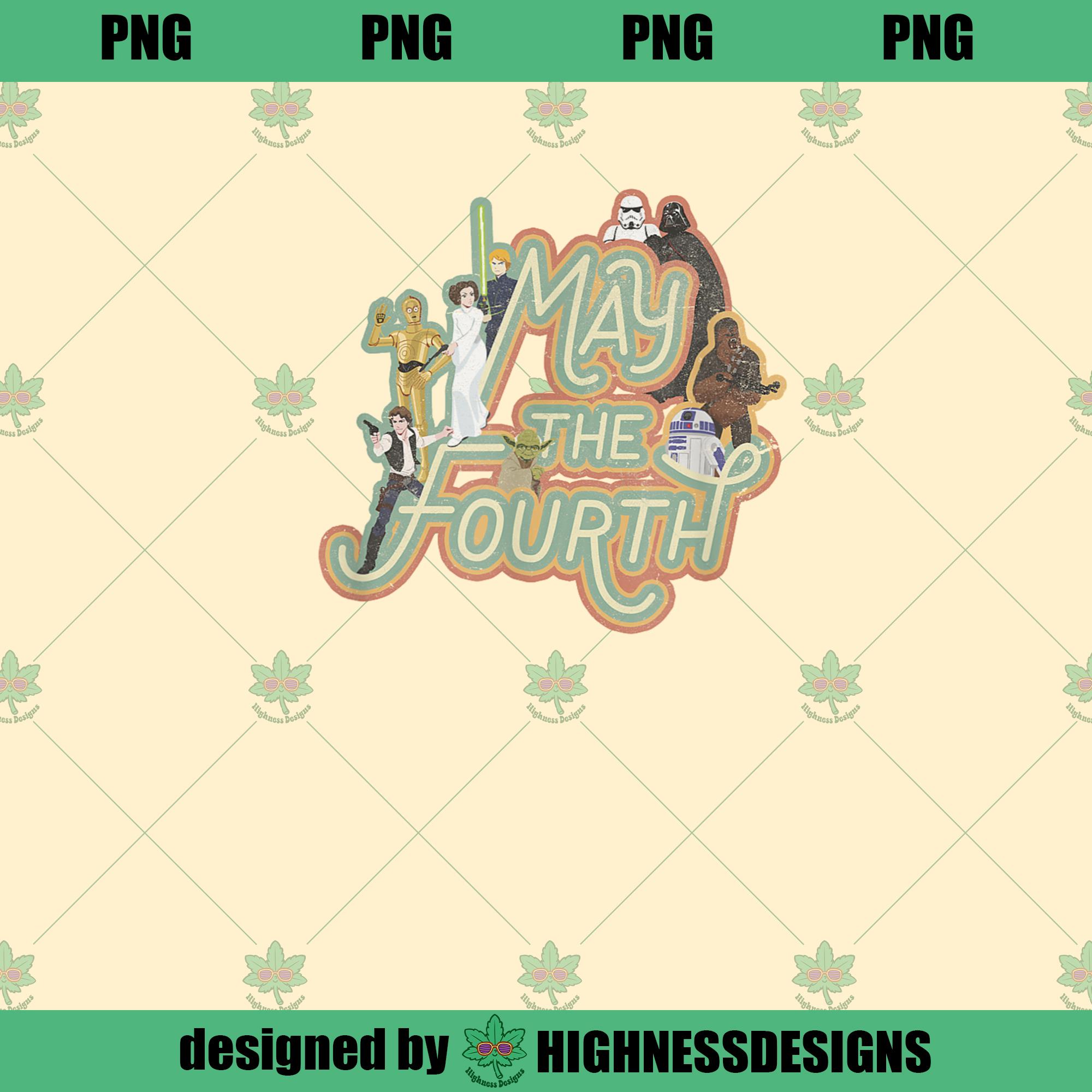 Star Wars May The Fourth Be With You Character Collage PNG D | Inspire ...
