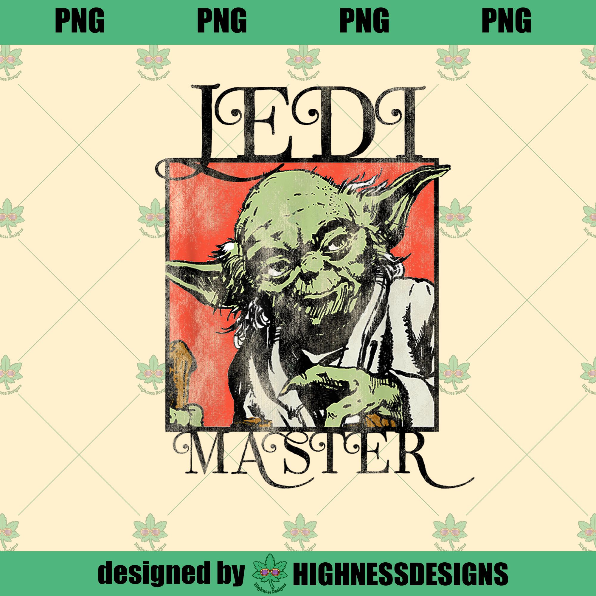 Star Wars Yoda Jedi Master Retro PNG Download | Inspire Uplift