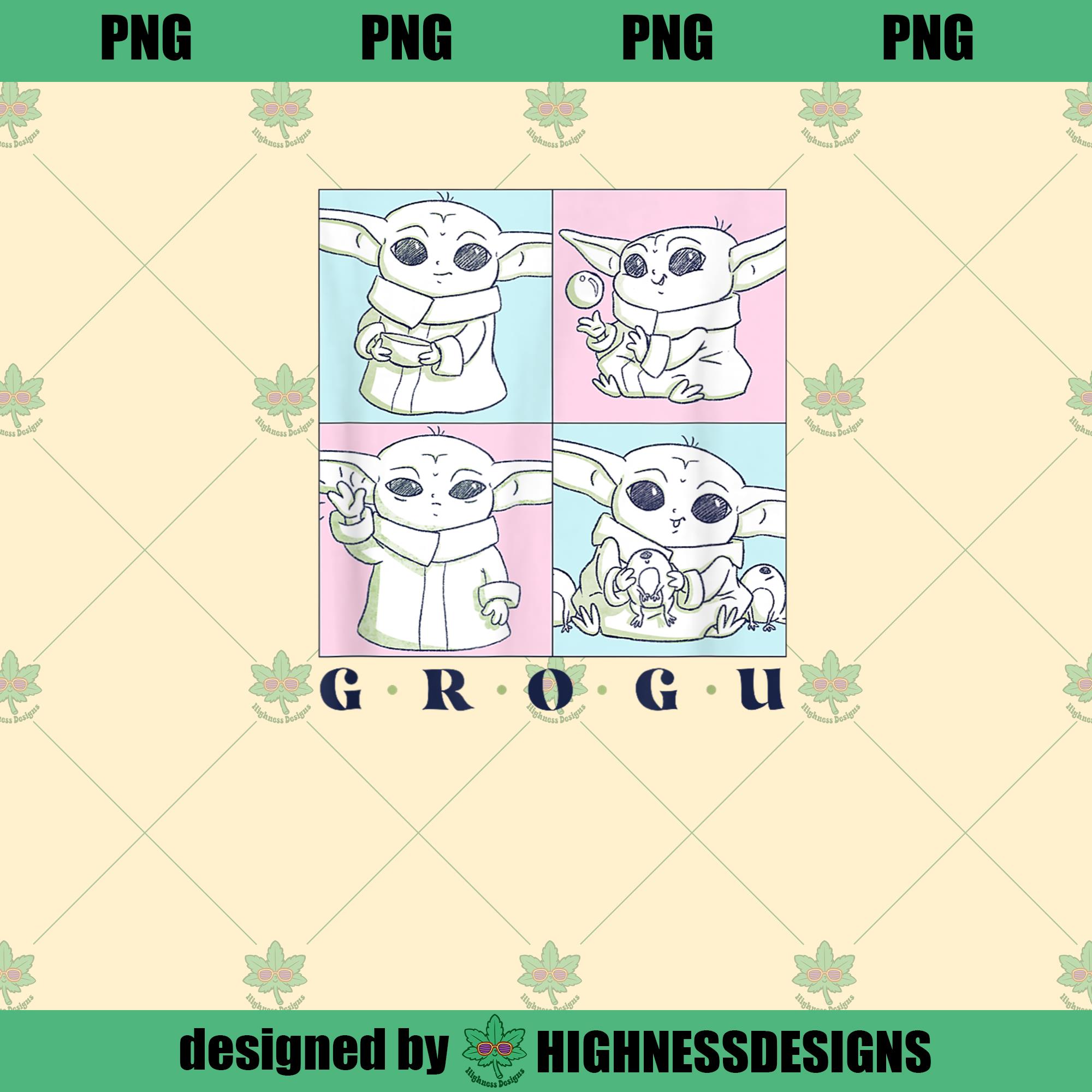 Star Wars The Mandalorian Grogu Cute Pastel Box Up PNG Downl | Inspire ...