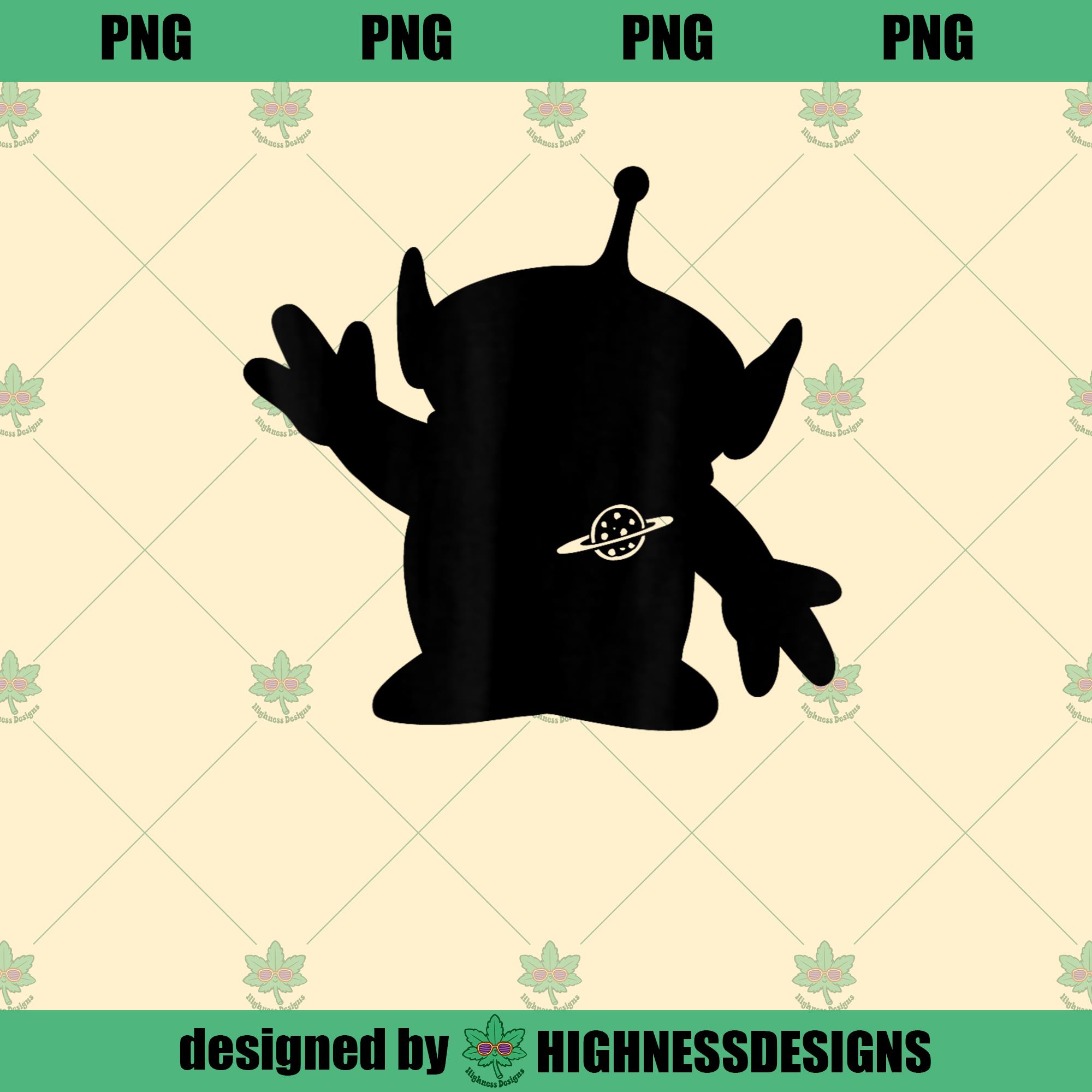 Disney and Pixars Toy Story Alien Silhouette PNG Download | Inspire Uplift