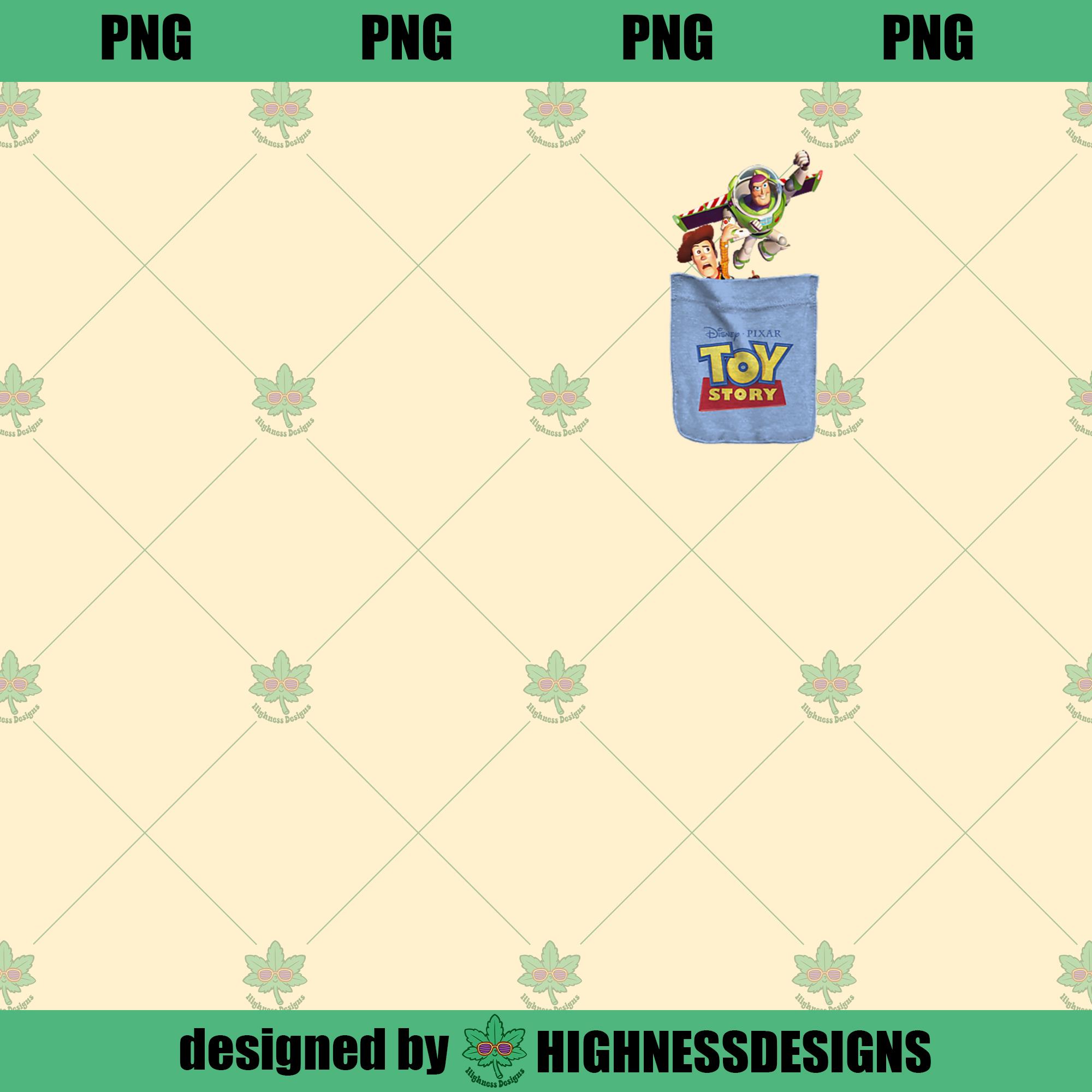 Disney Pixar Toy Story Buzz And Woody Flying Pocket Logo Pre - Inspire ...