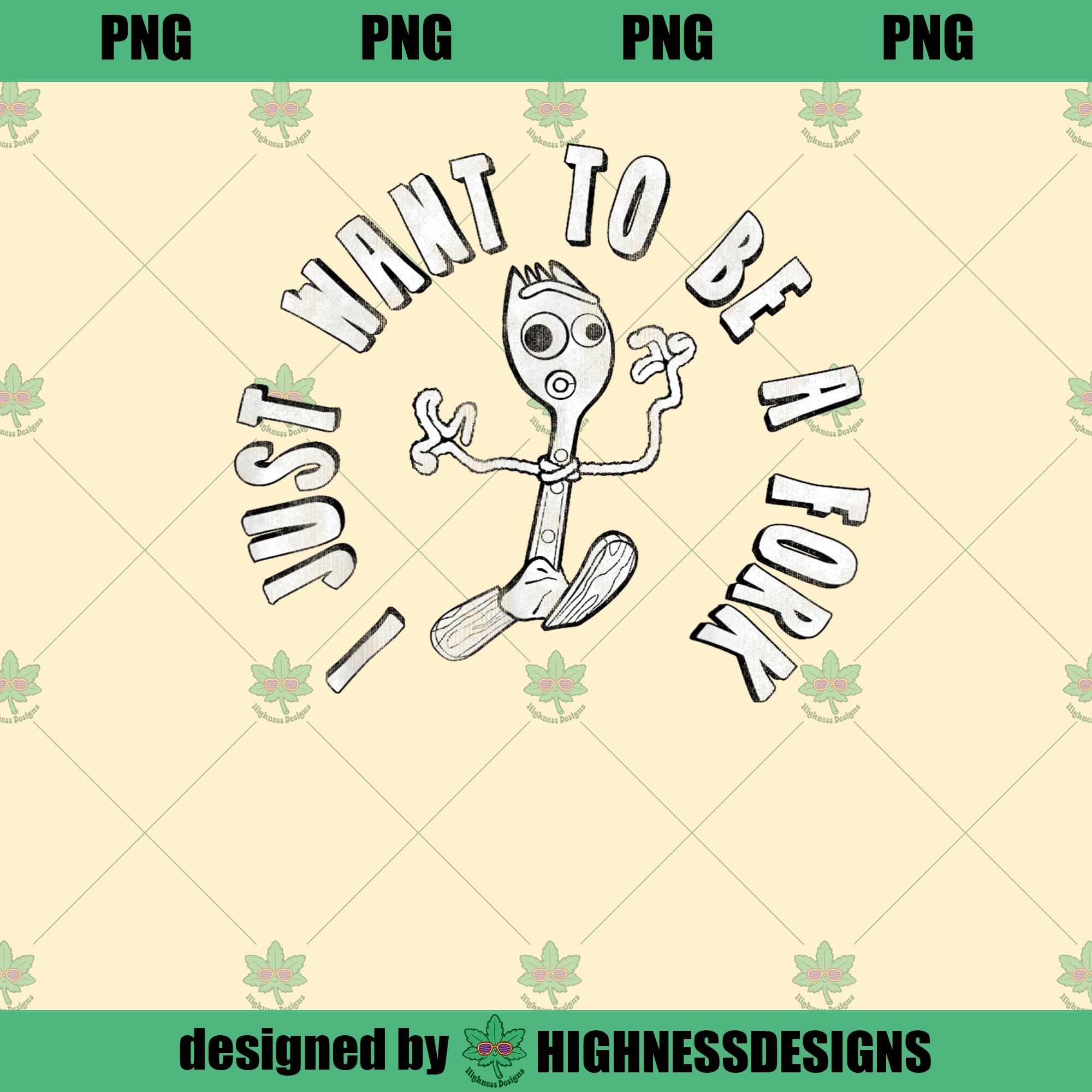 Disney Pixar Toy Story 4 Forky I Dont Belong Poster PNG Down | Inspire ...