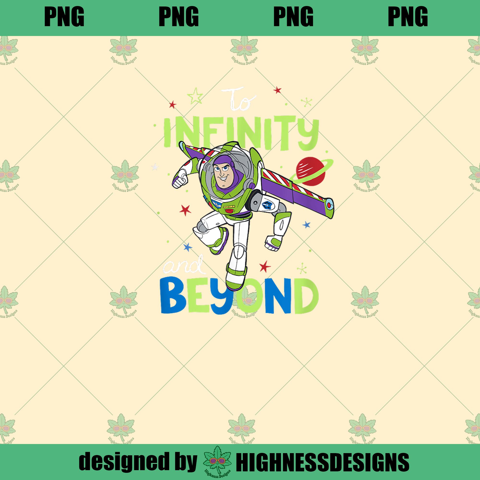 Disney Pixar Toy Story Buzz To Infinity And Beyond Logo PNG | Inspire ...