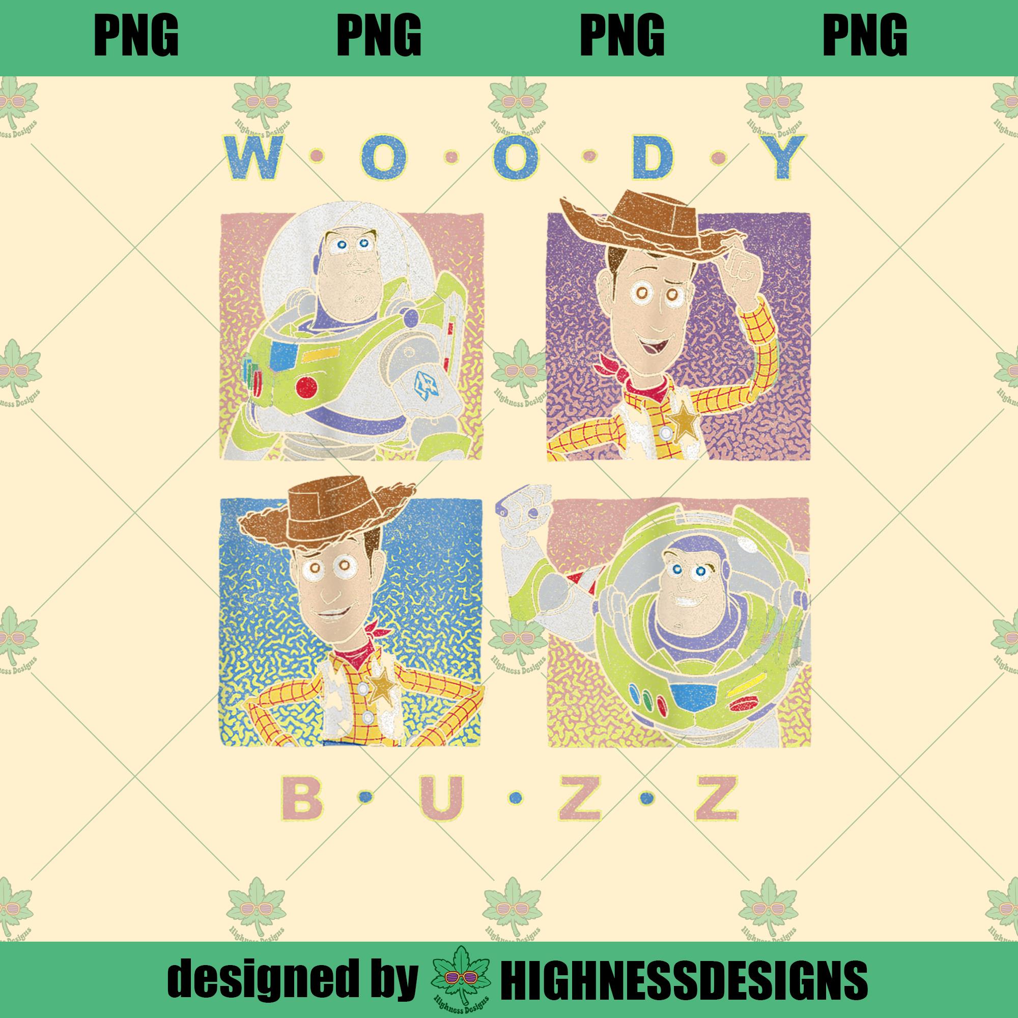Disney Pixar Toy Story Woody and Buzz Panel Grid PNG Downloa - Inspire ...