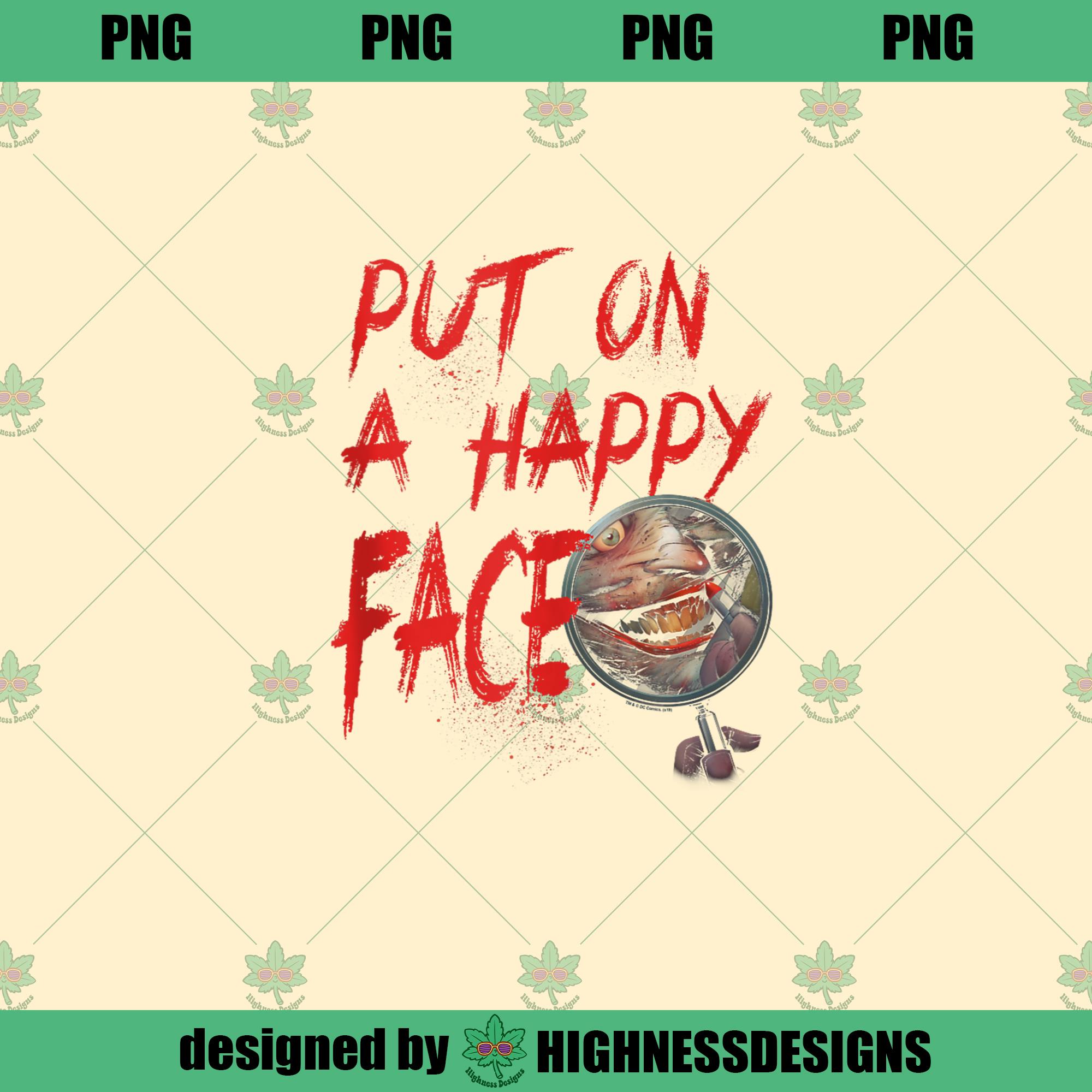 Batman Joker Put on a Happy Face PNG Download | Inspire Uplift