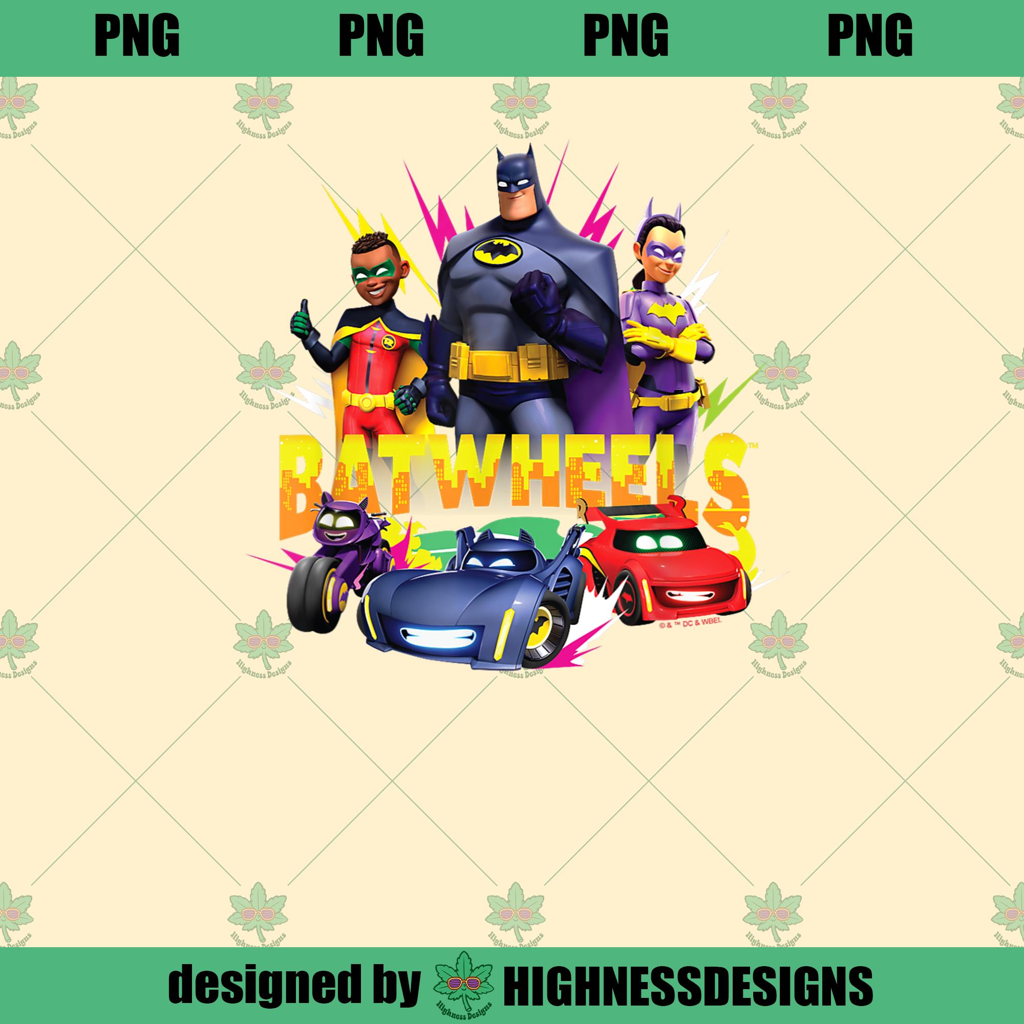 Batman Batwheels Characters Team PNG Download - Inspire Uplift
