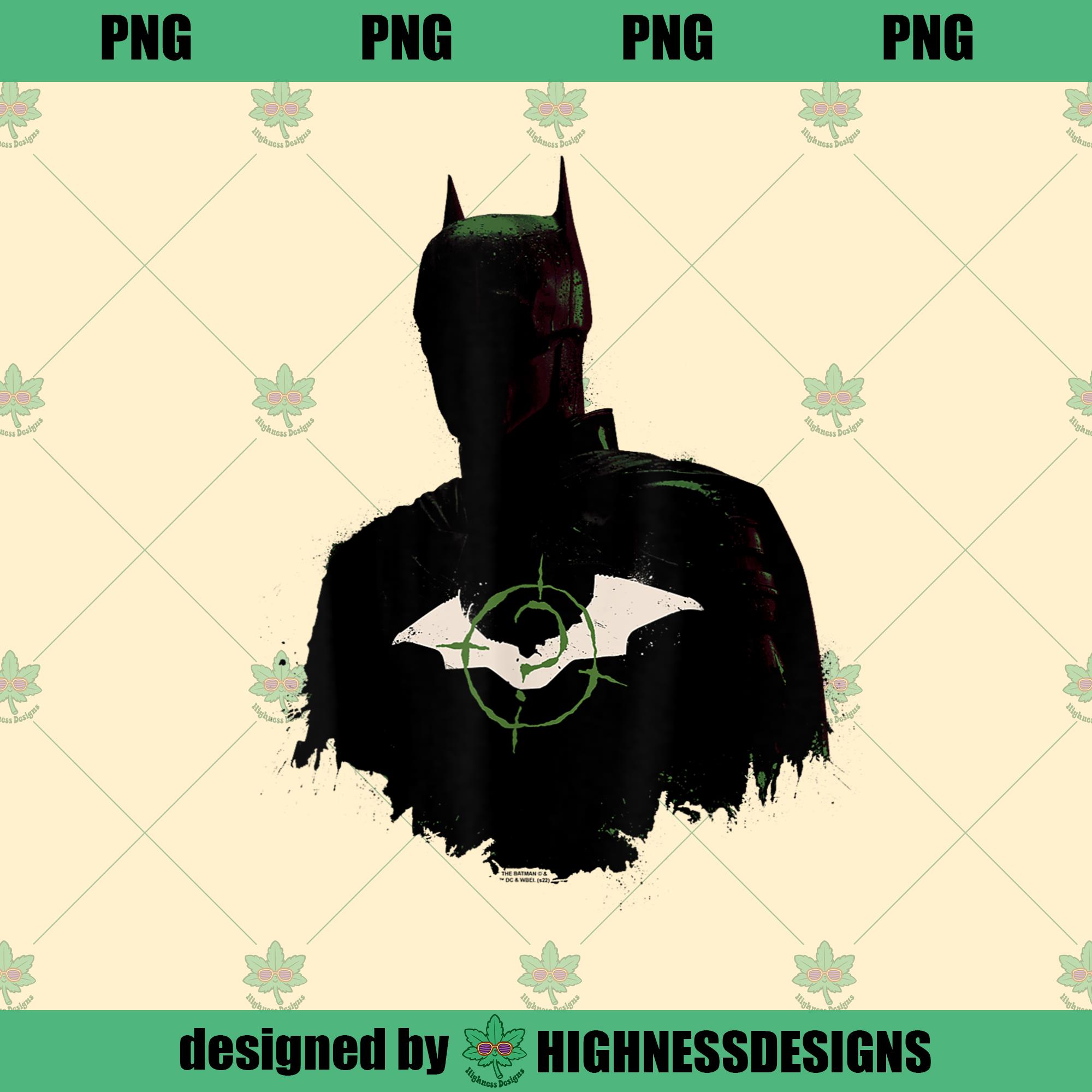 The Batman Silhouette with Riddler Logo PNG Download - Inspire Uplift
