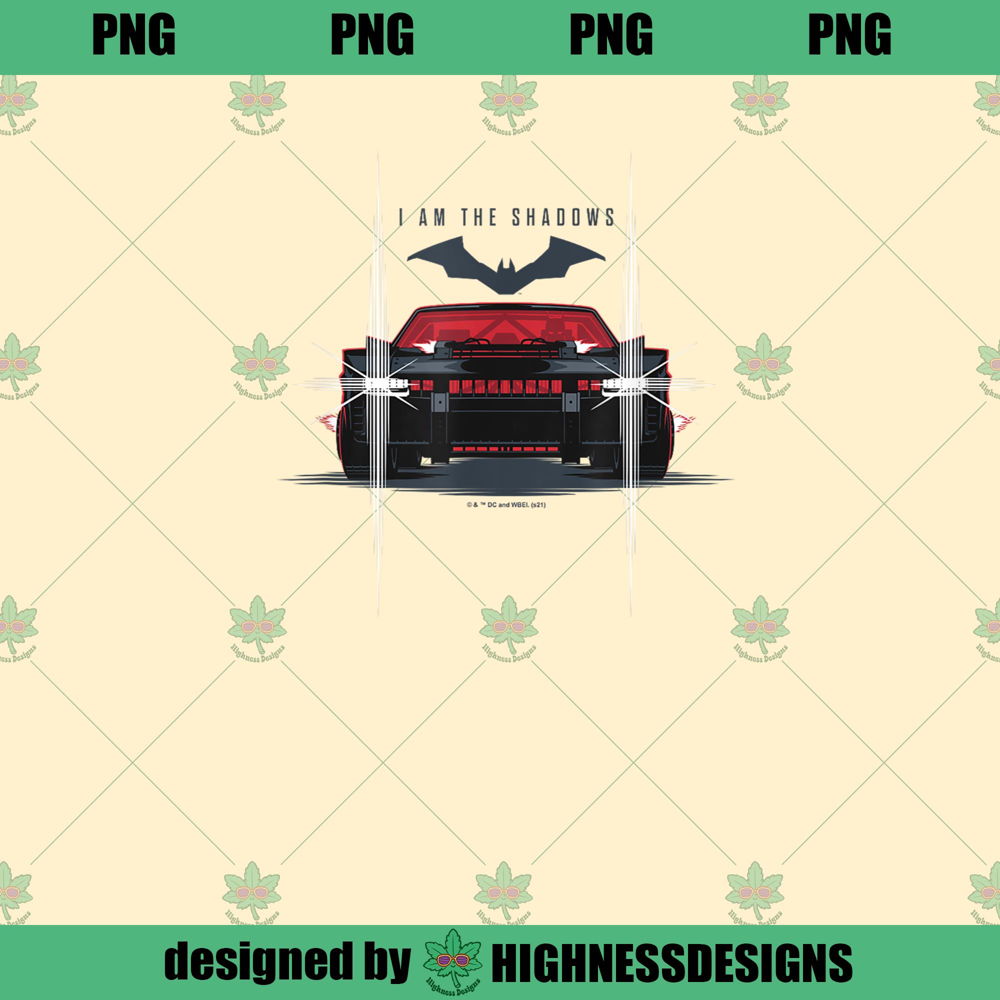 The Batman Batmobile I Am The Shadows Logo PNG Download | Inspire Uplift