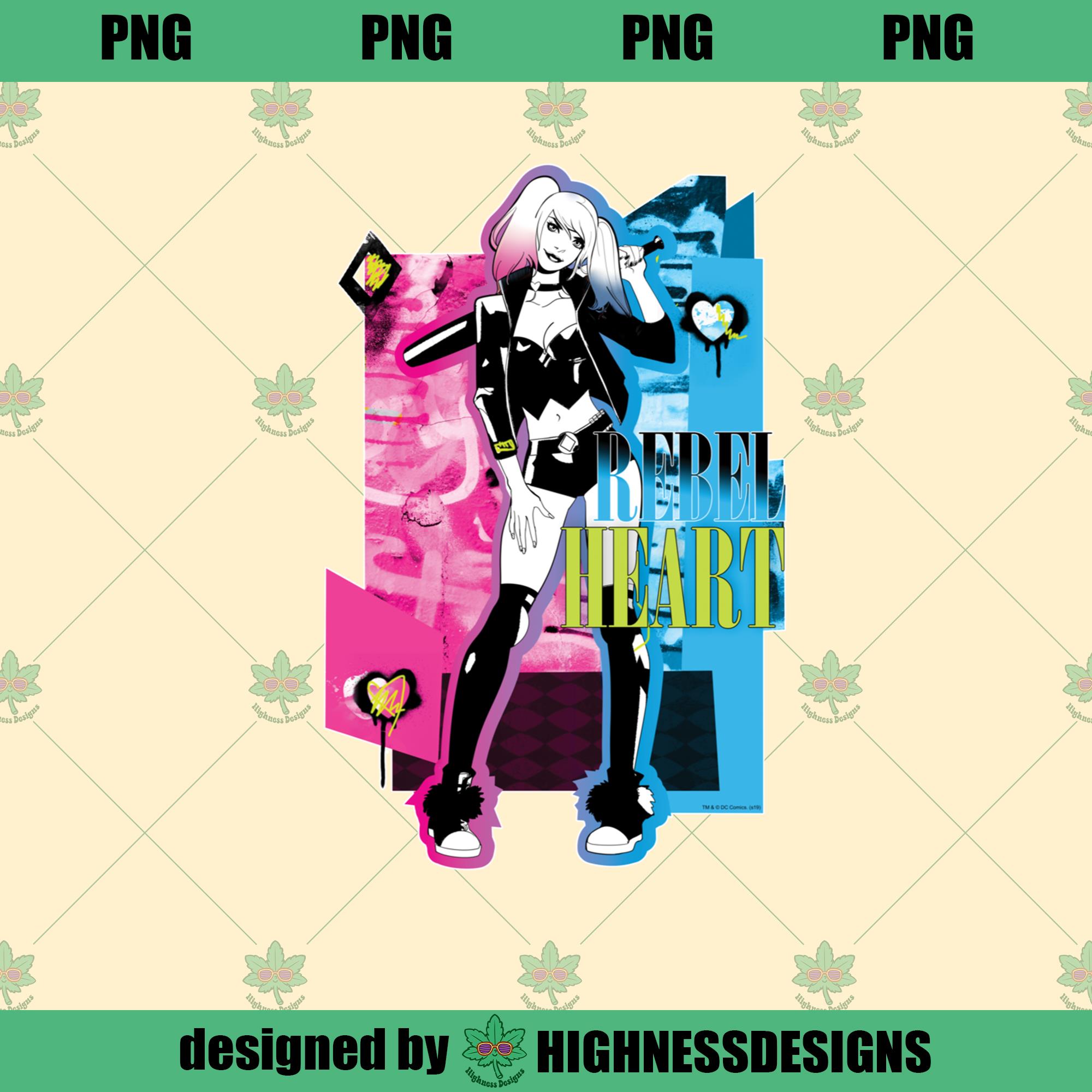 Batman Harley Quinn Rebel Heart PNG Download | Inspire Uplift