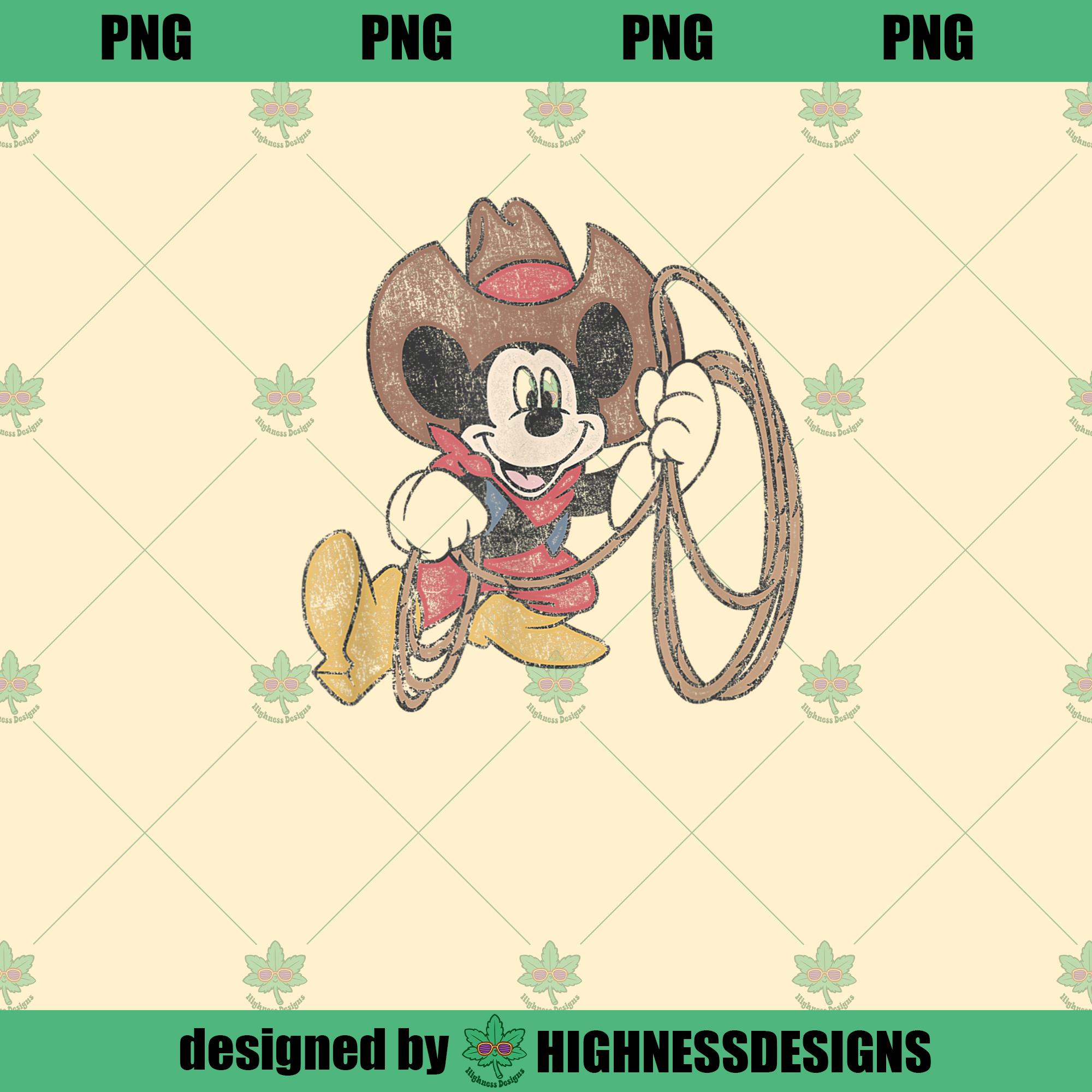 Disney Mickey And Friends Vintage Cowboy Western Mickey PNG | Inspire ...