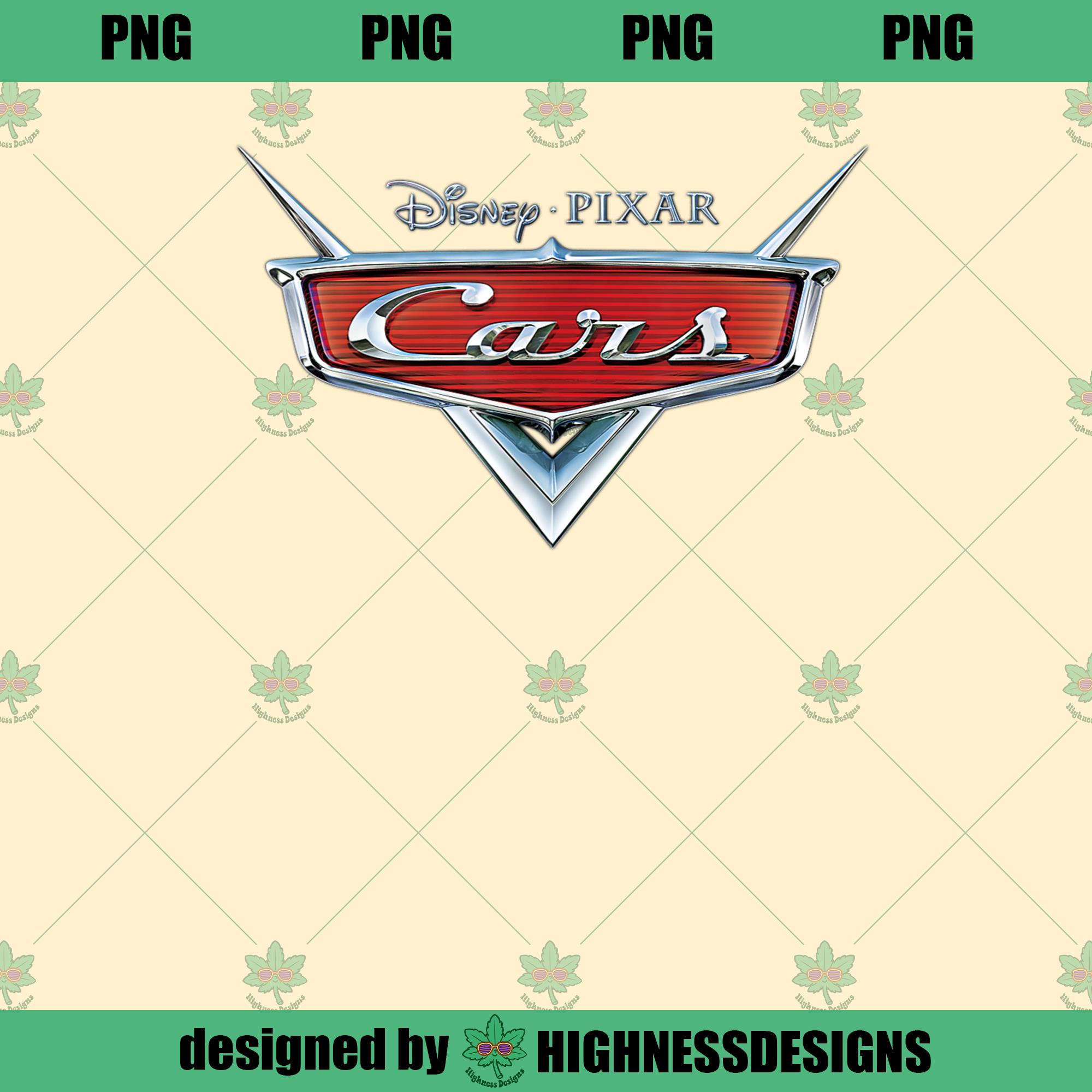 Disney Pixar Cars Official Grill Badge Logo Movie Title PNG - Inspire ...